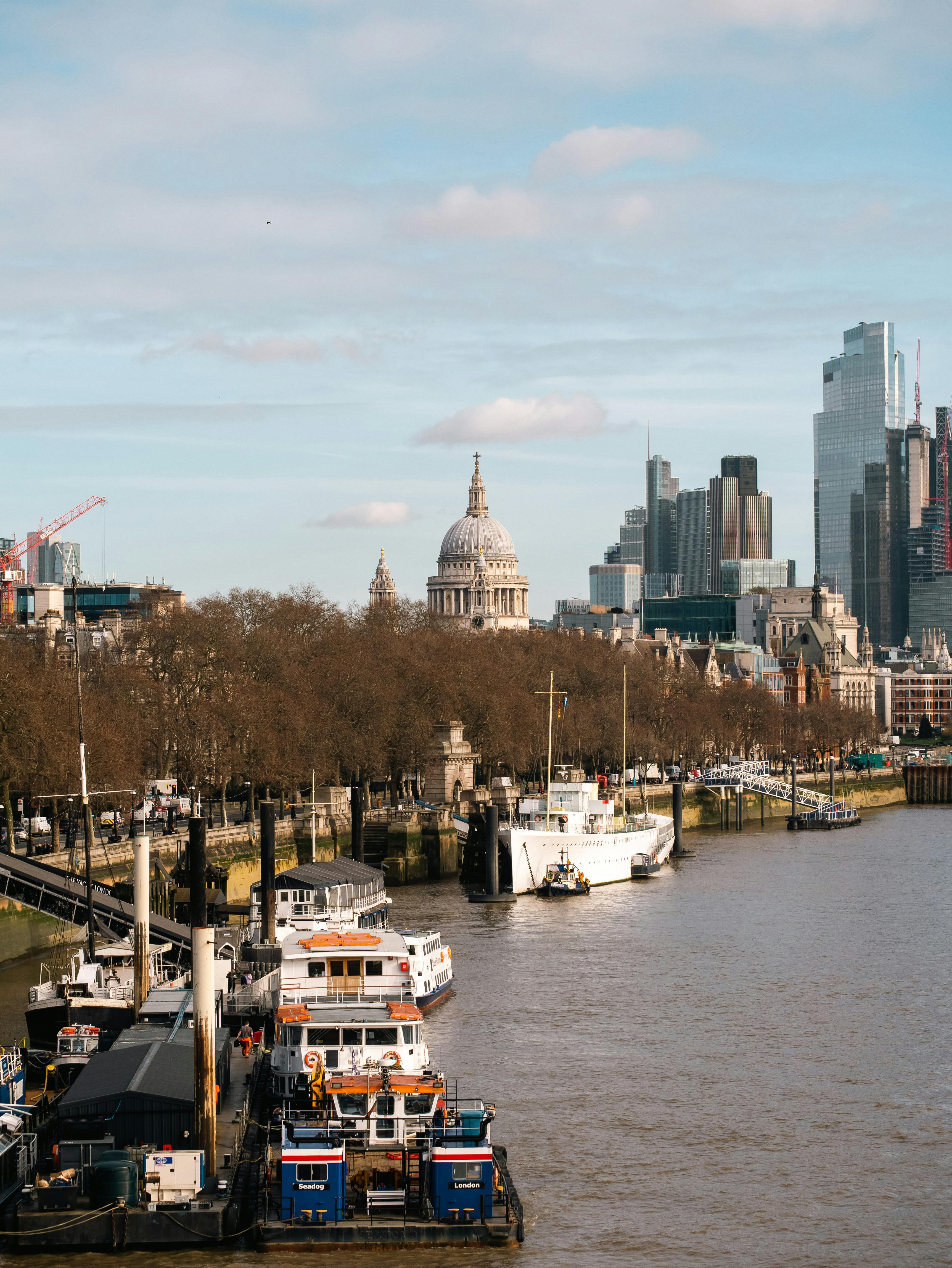 Cruise Ship in City with Skyscrapers · Free Stock Photo