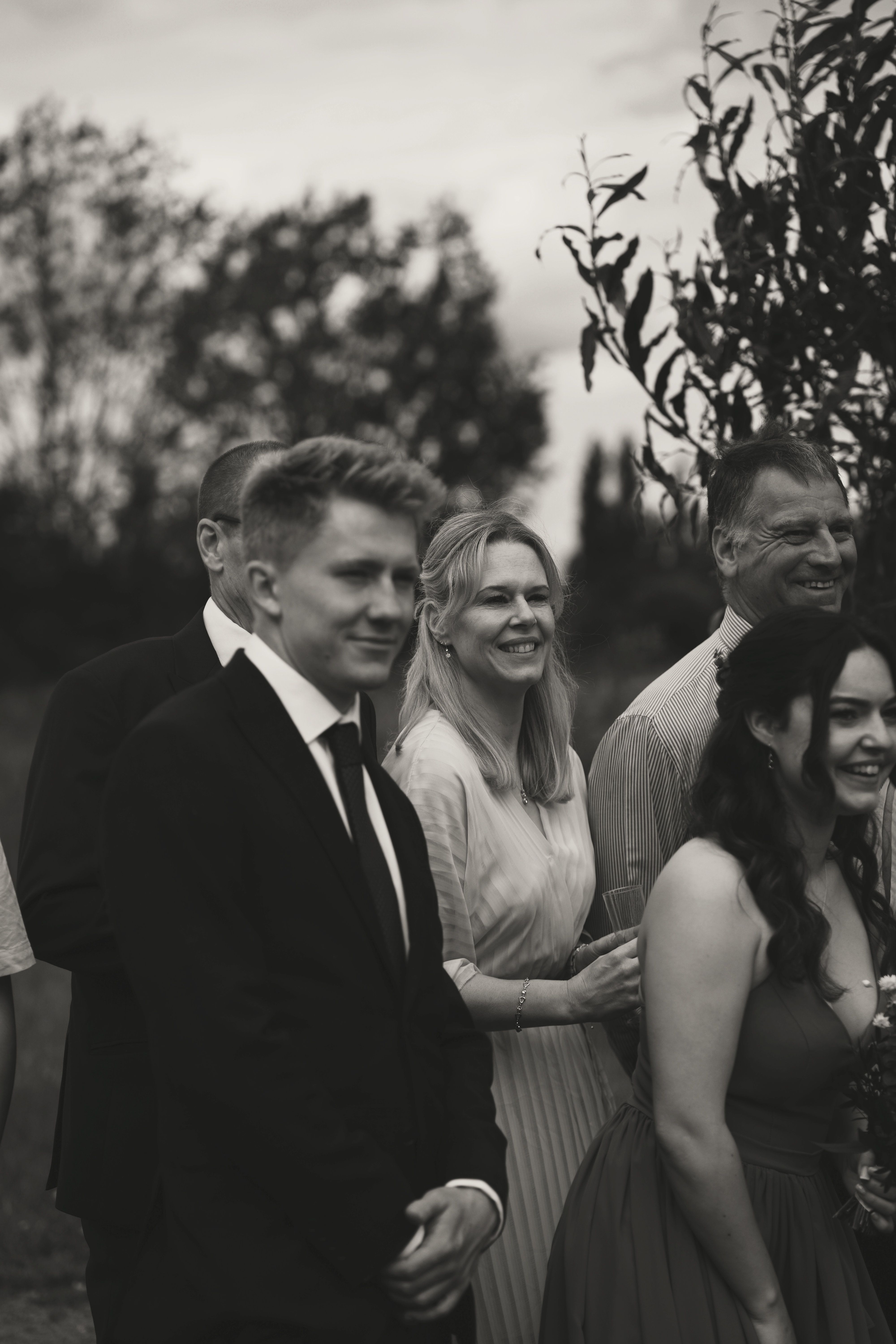 Grayscale Photo of People Smiling · Free Stock Photo