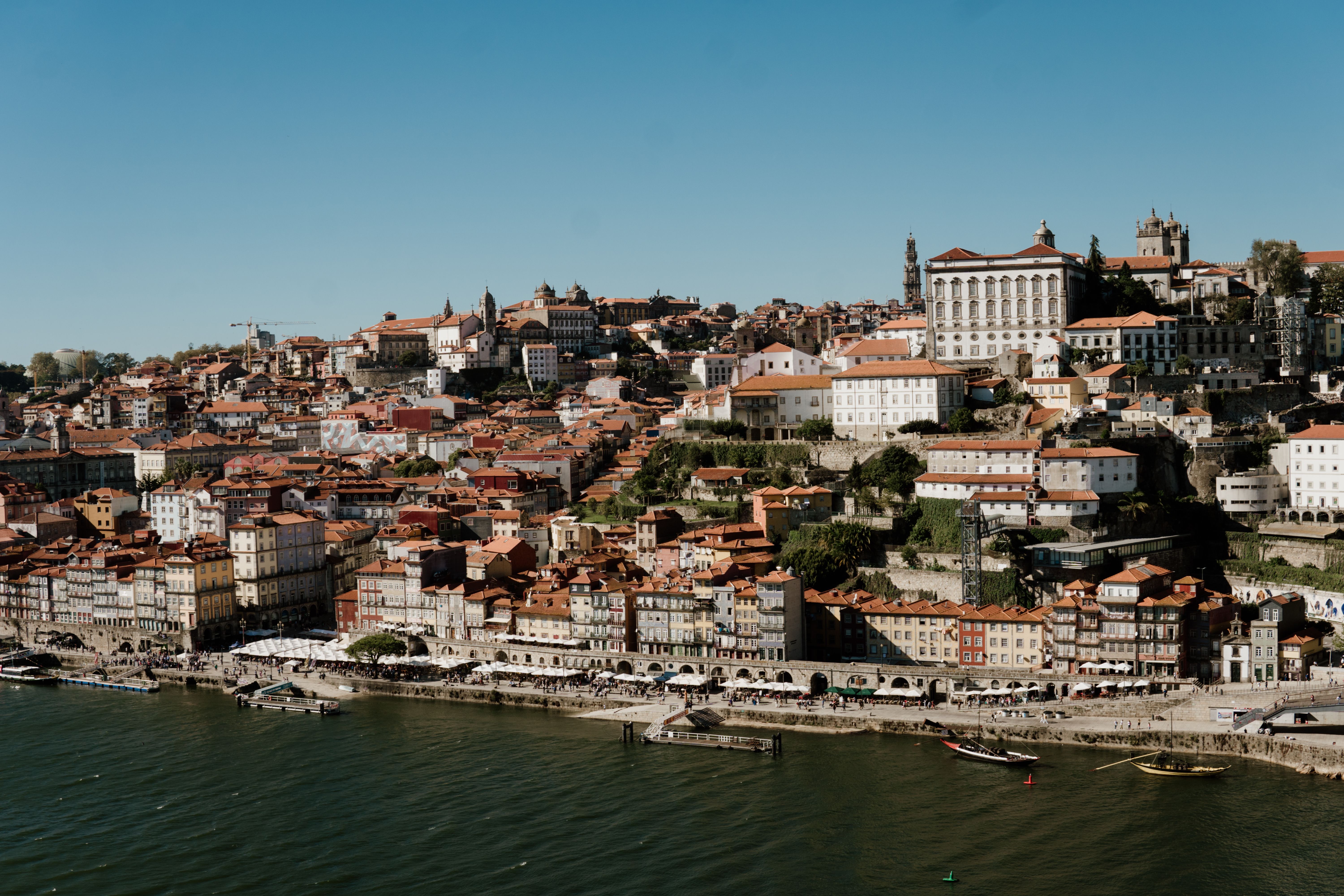 Coastal Town in Birds Eye View · Free Stock Photo