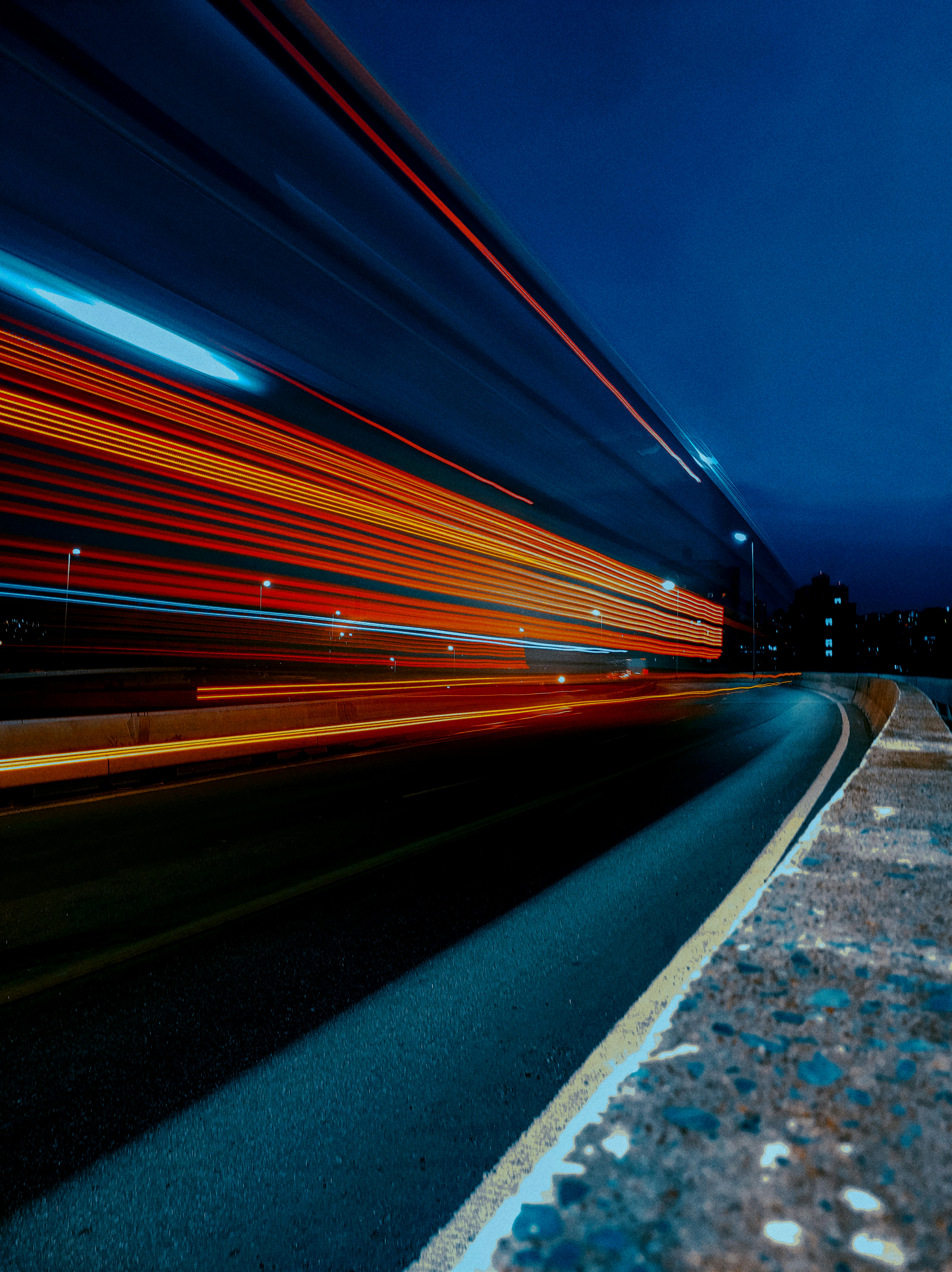 Time-lapse Photo of Roadway During Evening · Free Stock Photo