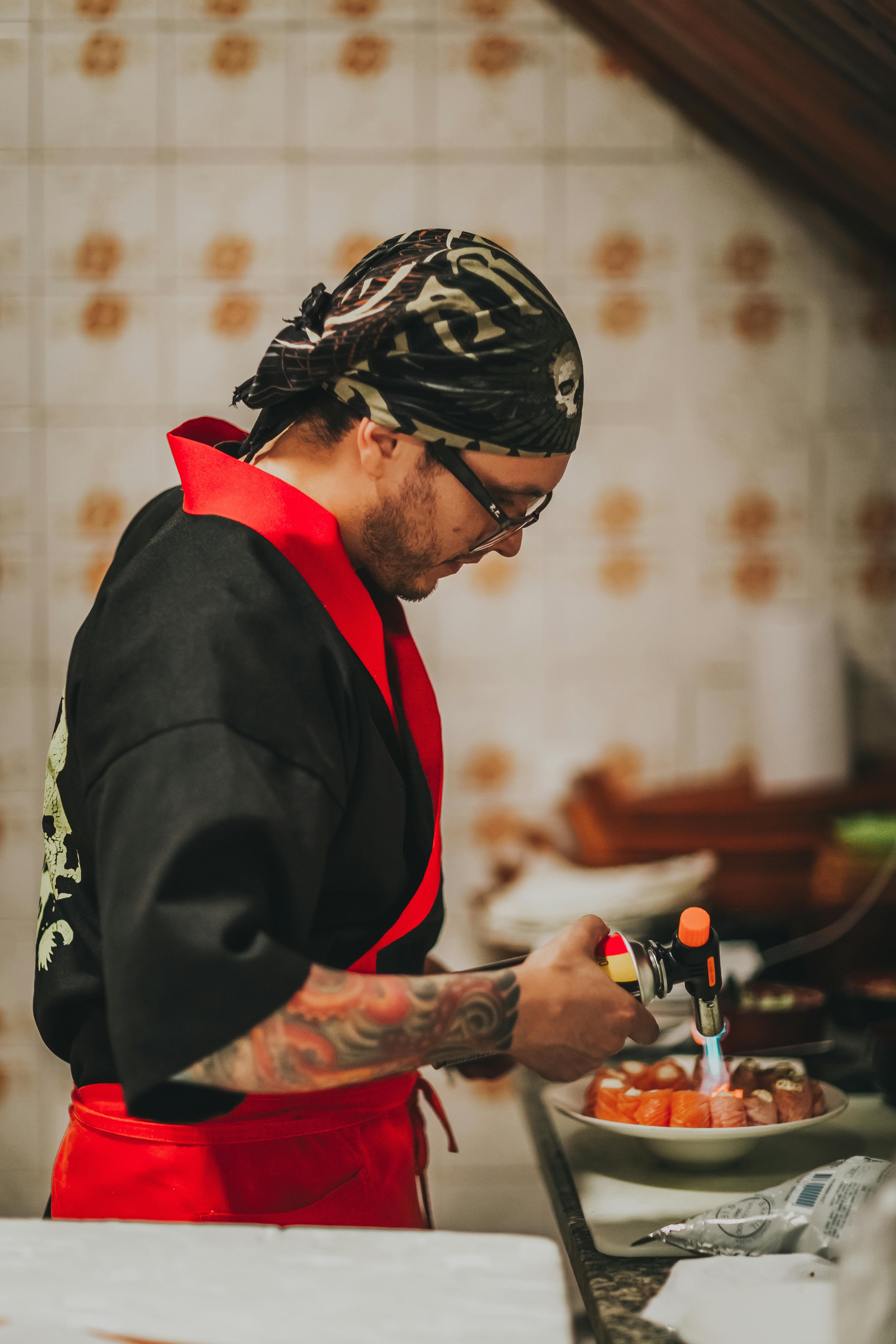 Chef Making Sushi · Free Stock Photo