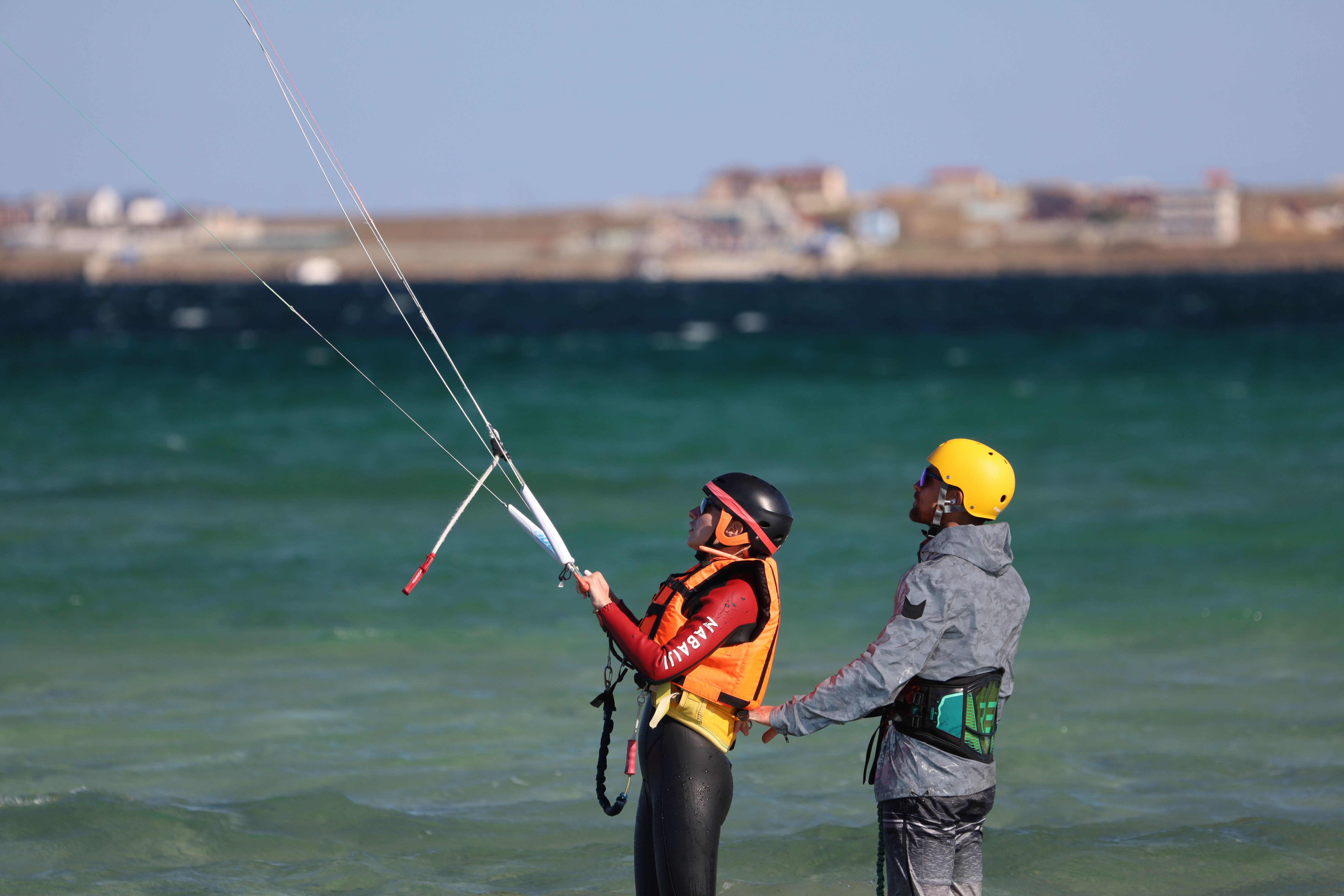 Person Kitesurfing over Water · Free Stock Photo