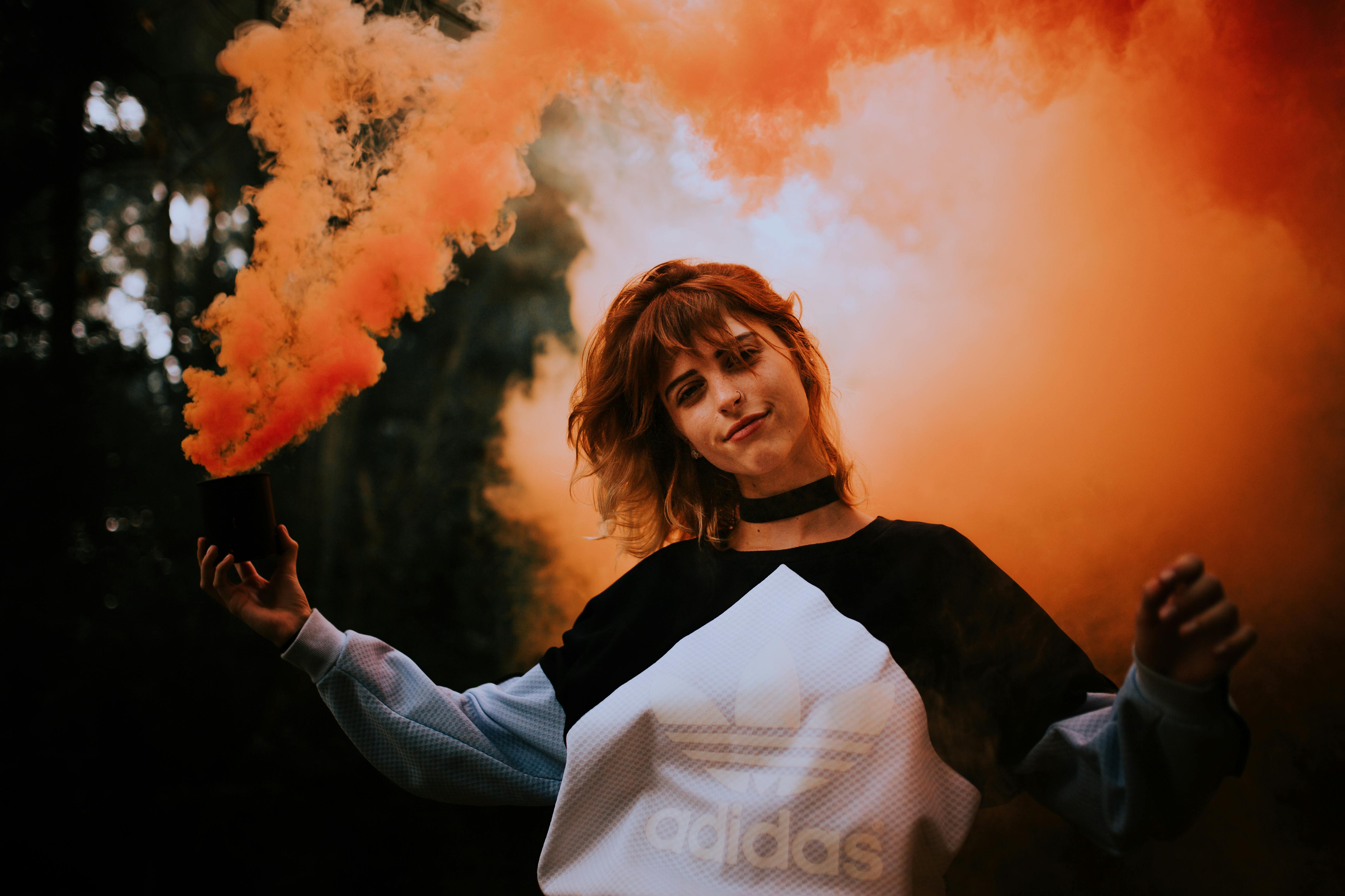 Back Lit Smoke as Background for Fashion Show · Free Stock Photo