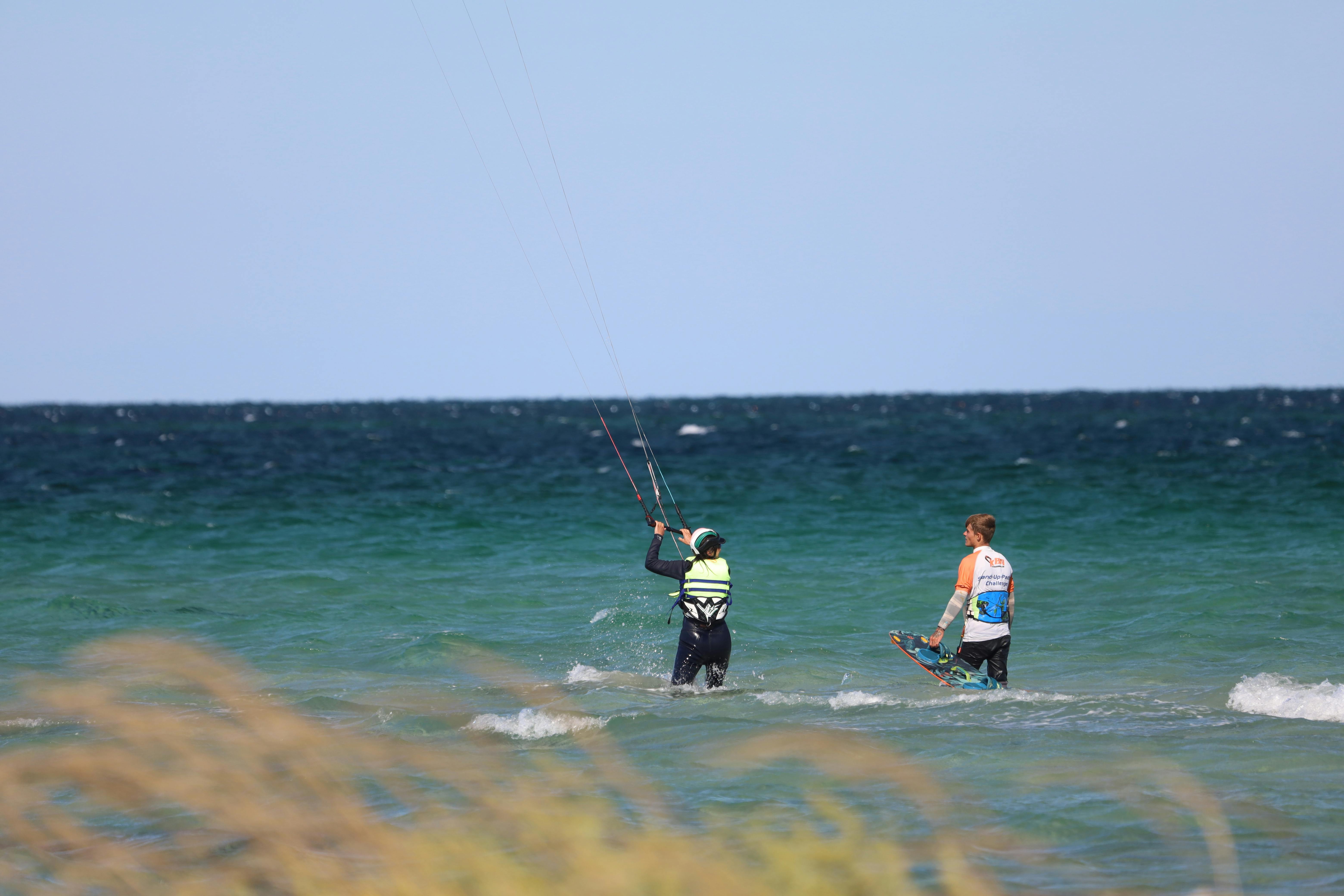 People Enjoying the Kitesurfing Watersport · Free Stock Photo