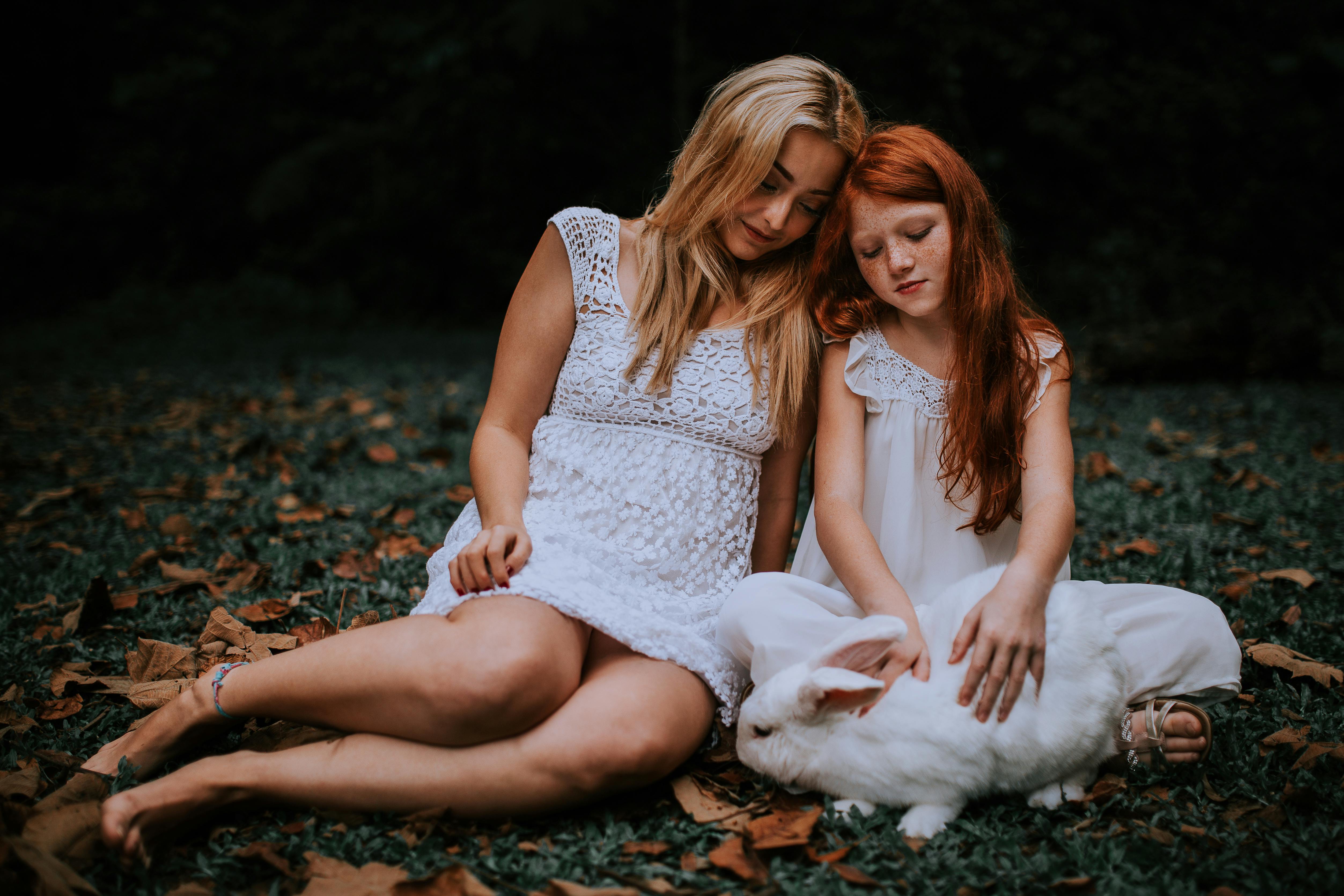 Girl with Rabbit · Free Stock Photo