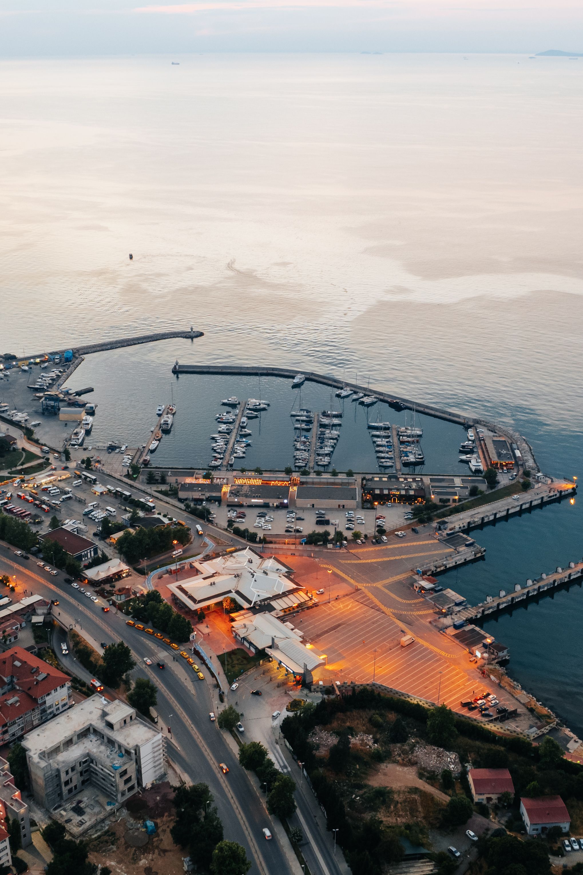 Aerial View of a Harbor · Free Stock Photo