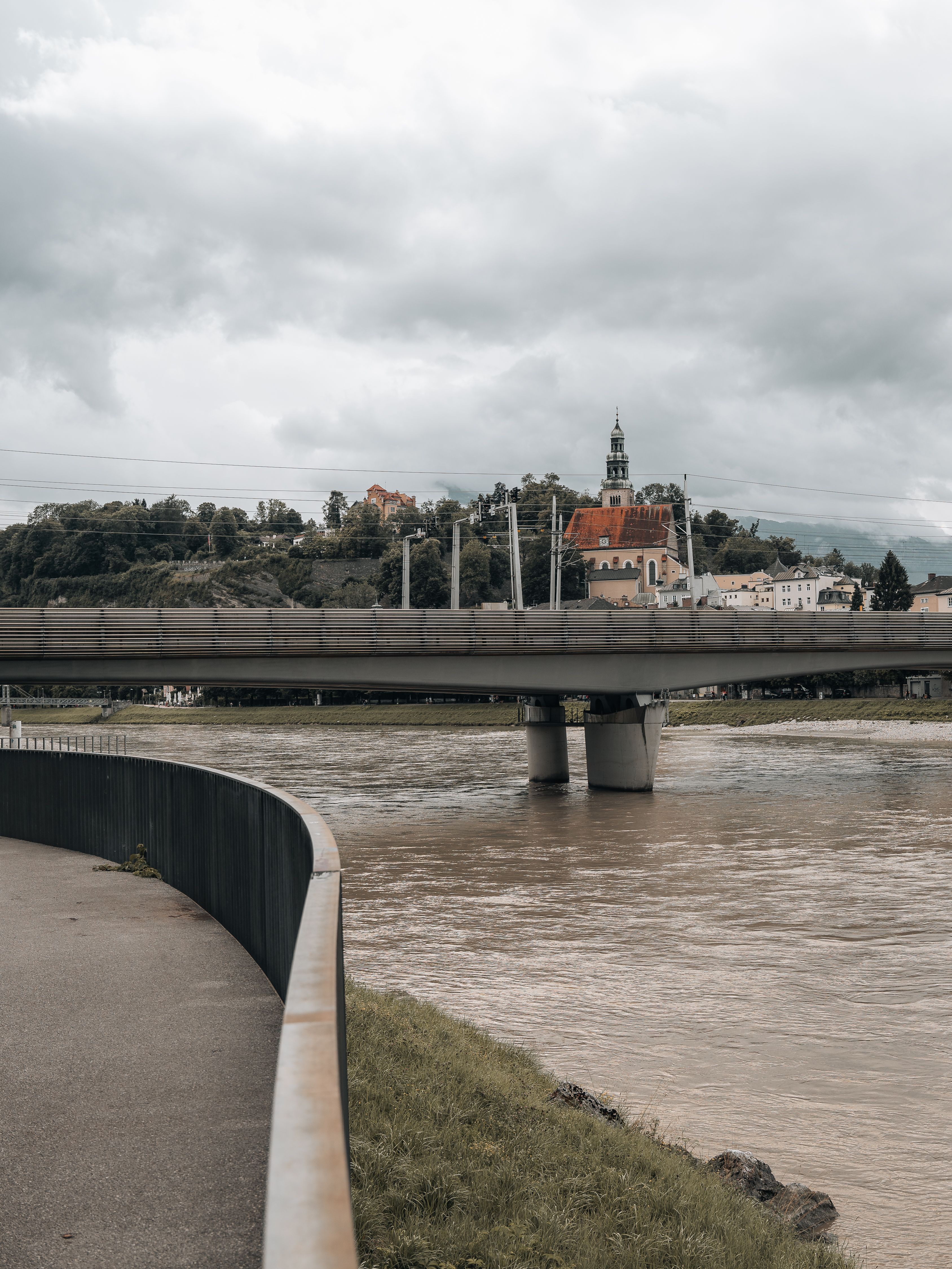 Concrete Bridge Over the River · Free Stock Photo
