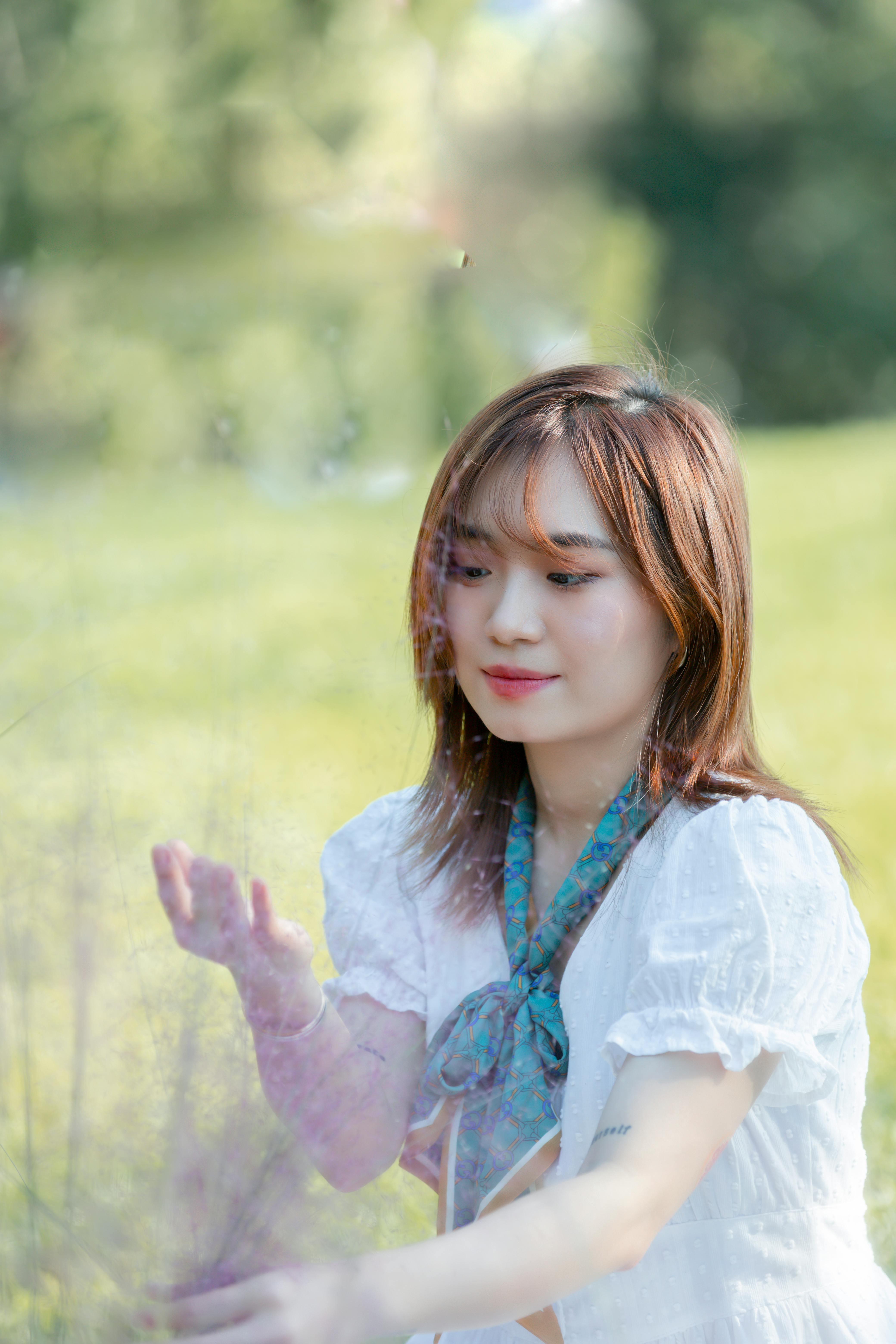 Woman in White Top · Free Stock Photo
