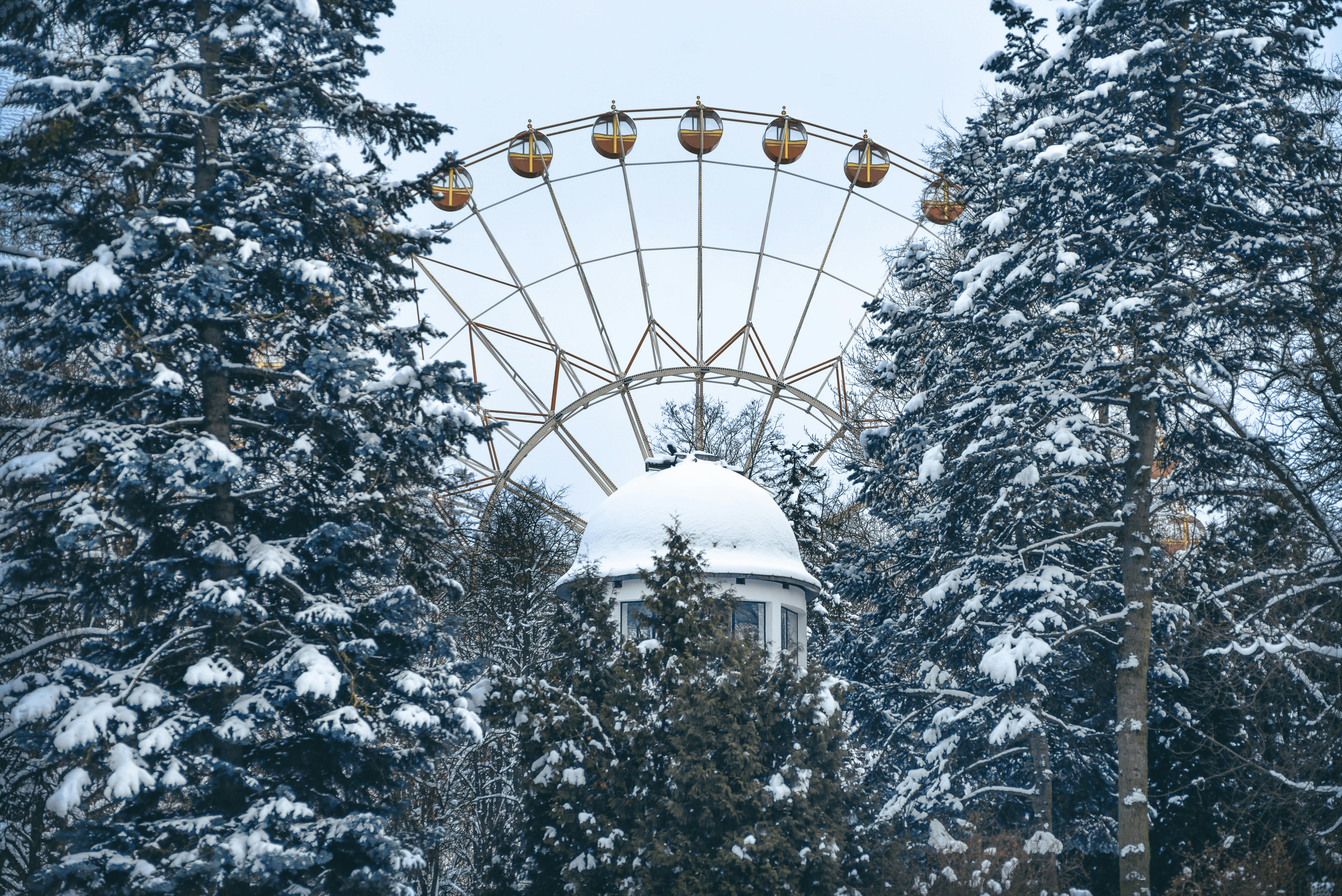 Photo of a Ferris Wheel in Winter · Free Stock Photo