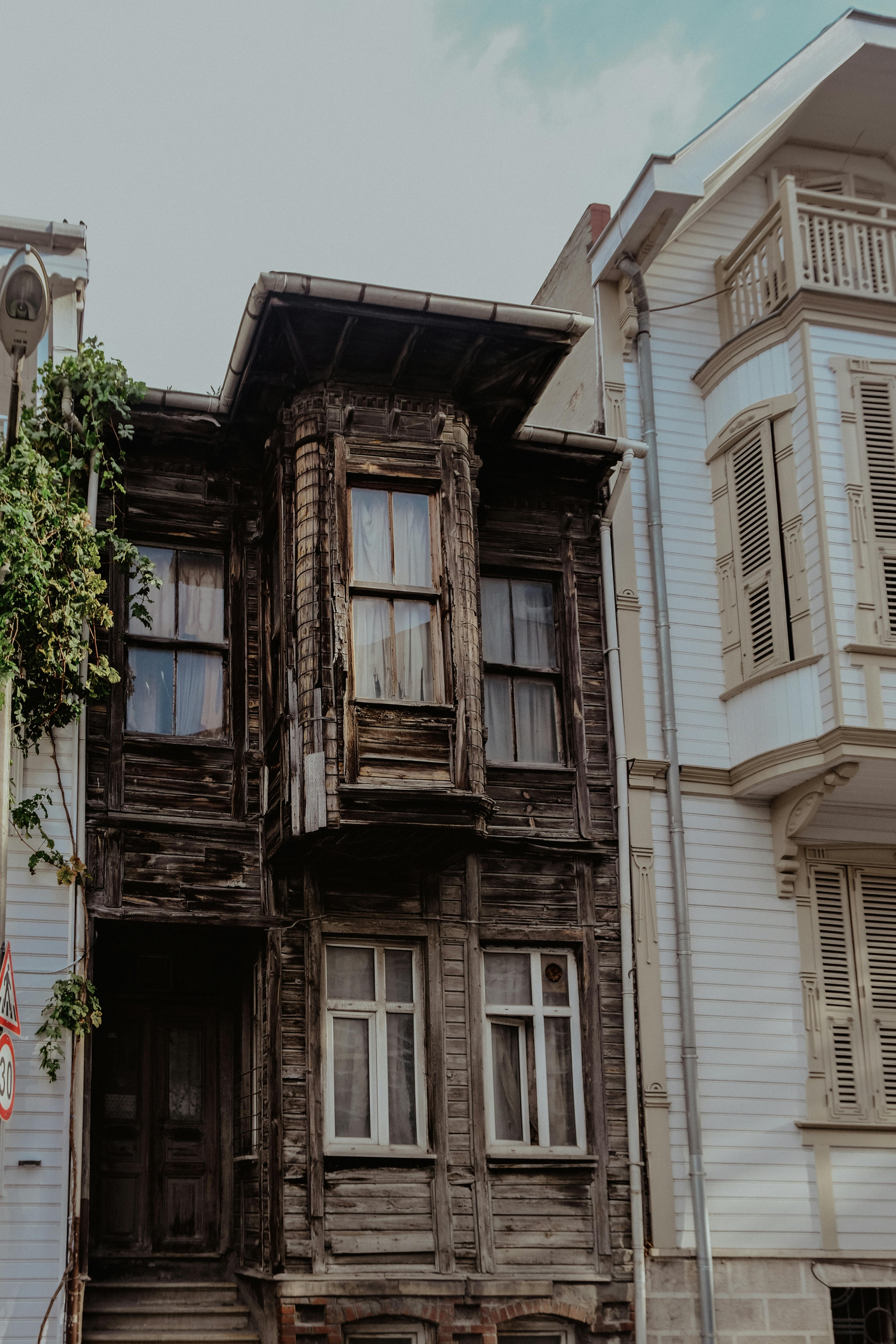 Facades of Typical Turkish Houses in City · Free Stock Photo