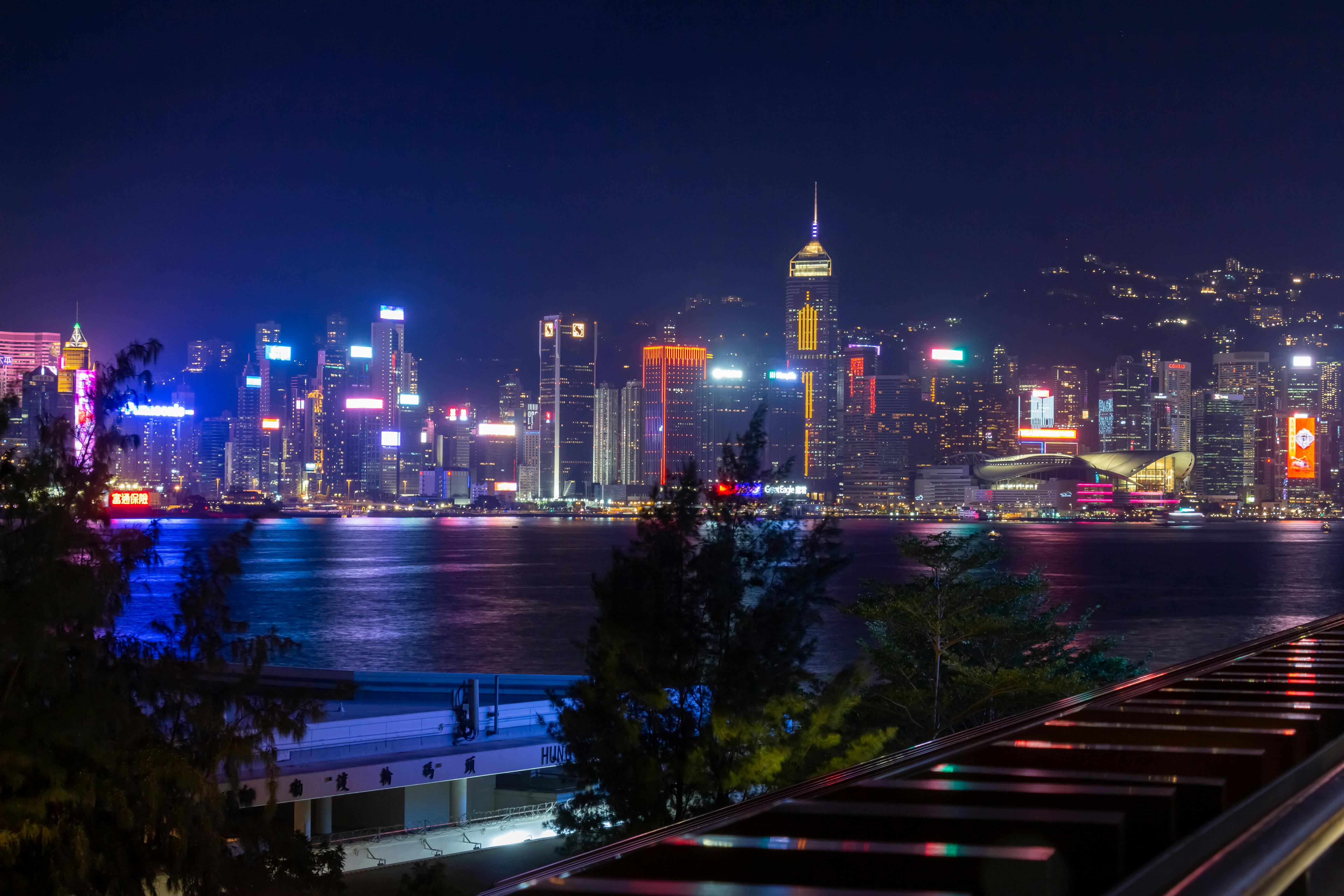 Skyline At Night · Free Stock Photo