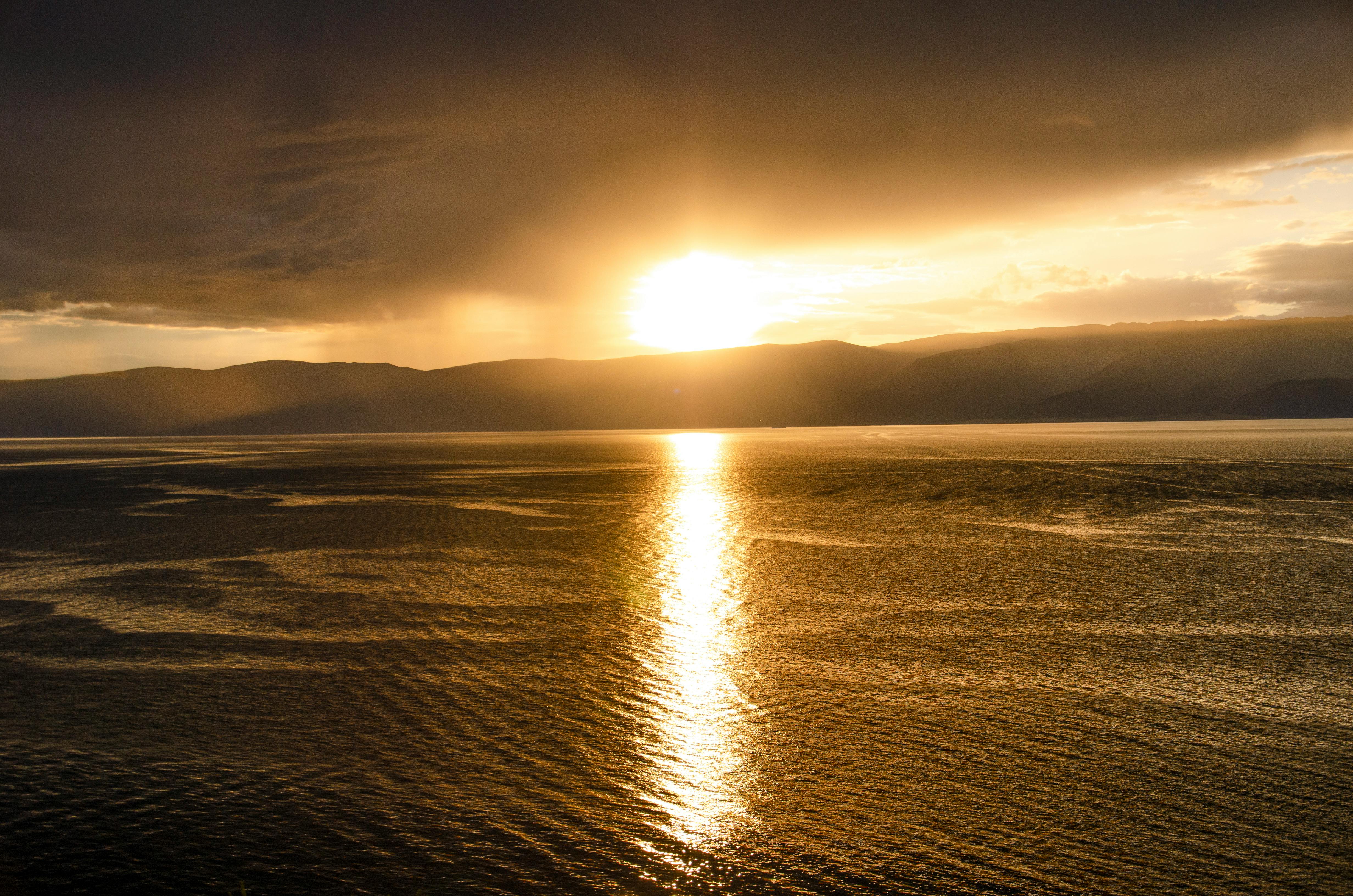 Body of Water during Sunset · Free Stock Photo