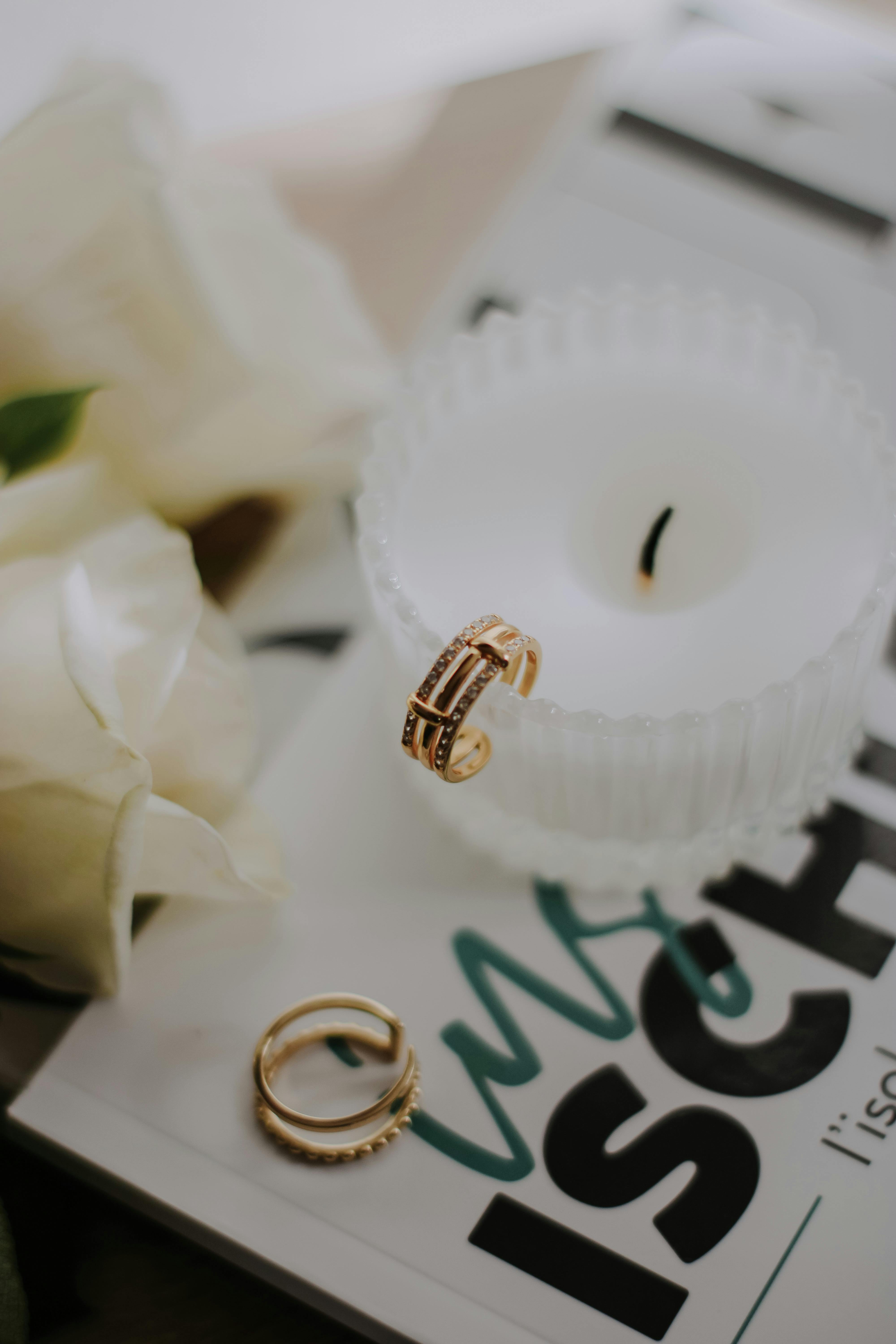 Gold Jewelry on Display · Free Stock Photo