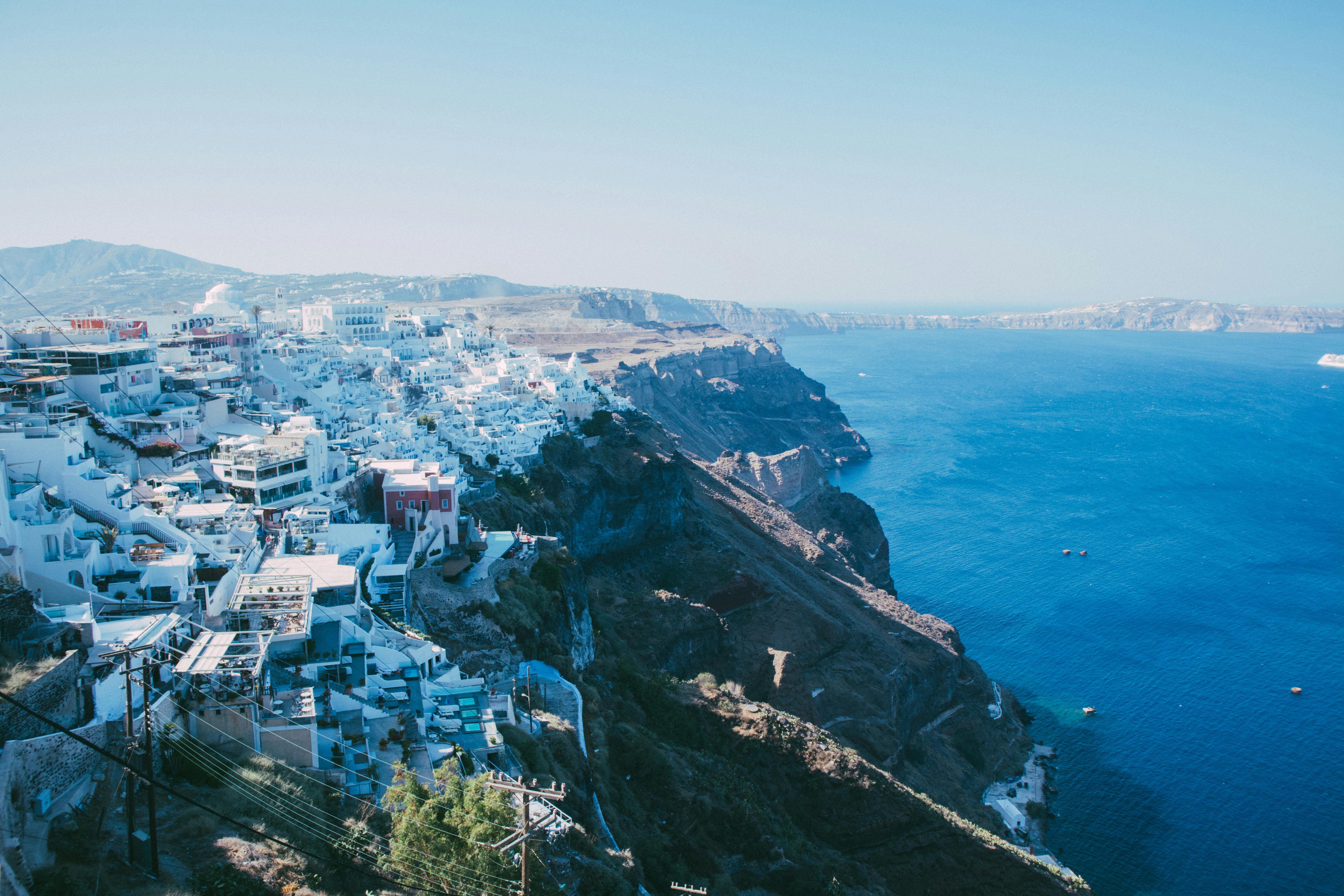 Aerial View of Santorini, Greece · Free Stock Photo