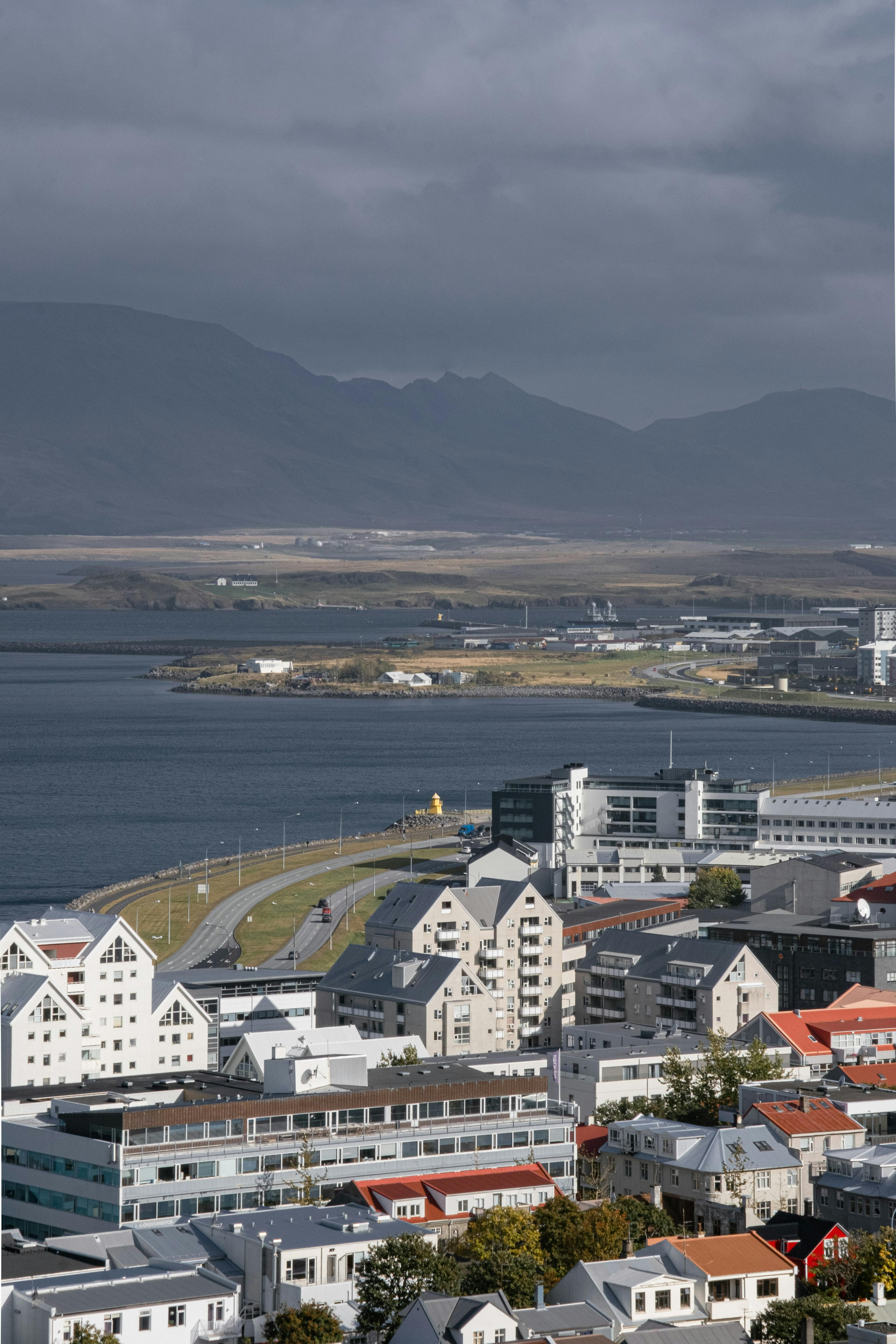 Aerial Photography of City Buildings near Ocean · Free Stock Photo
