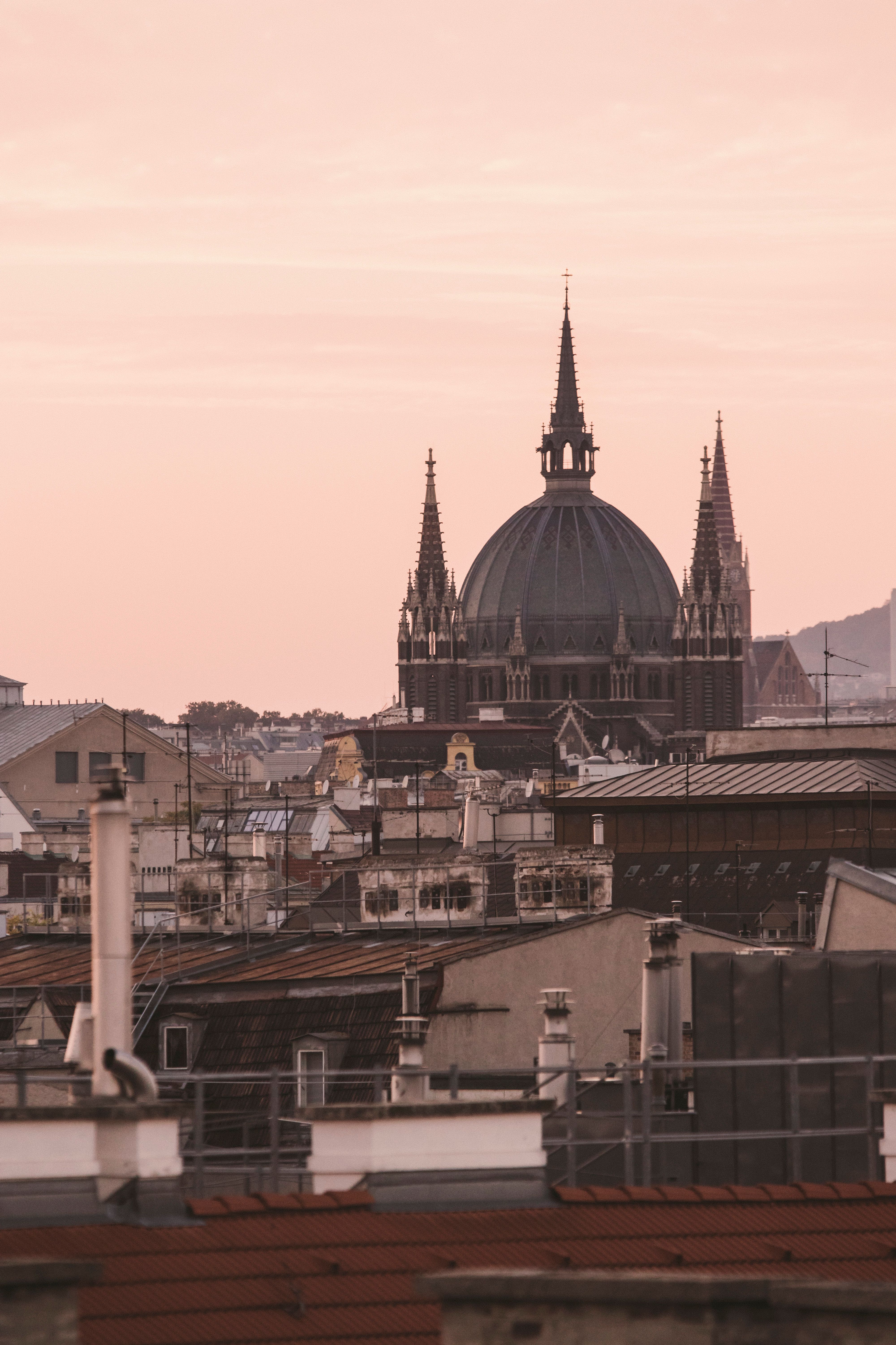 View of Buildings in a City at Dusk · Free Stock Photo