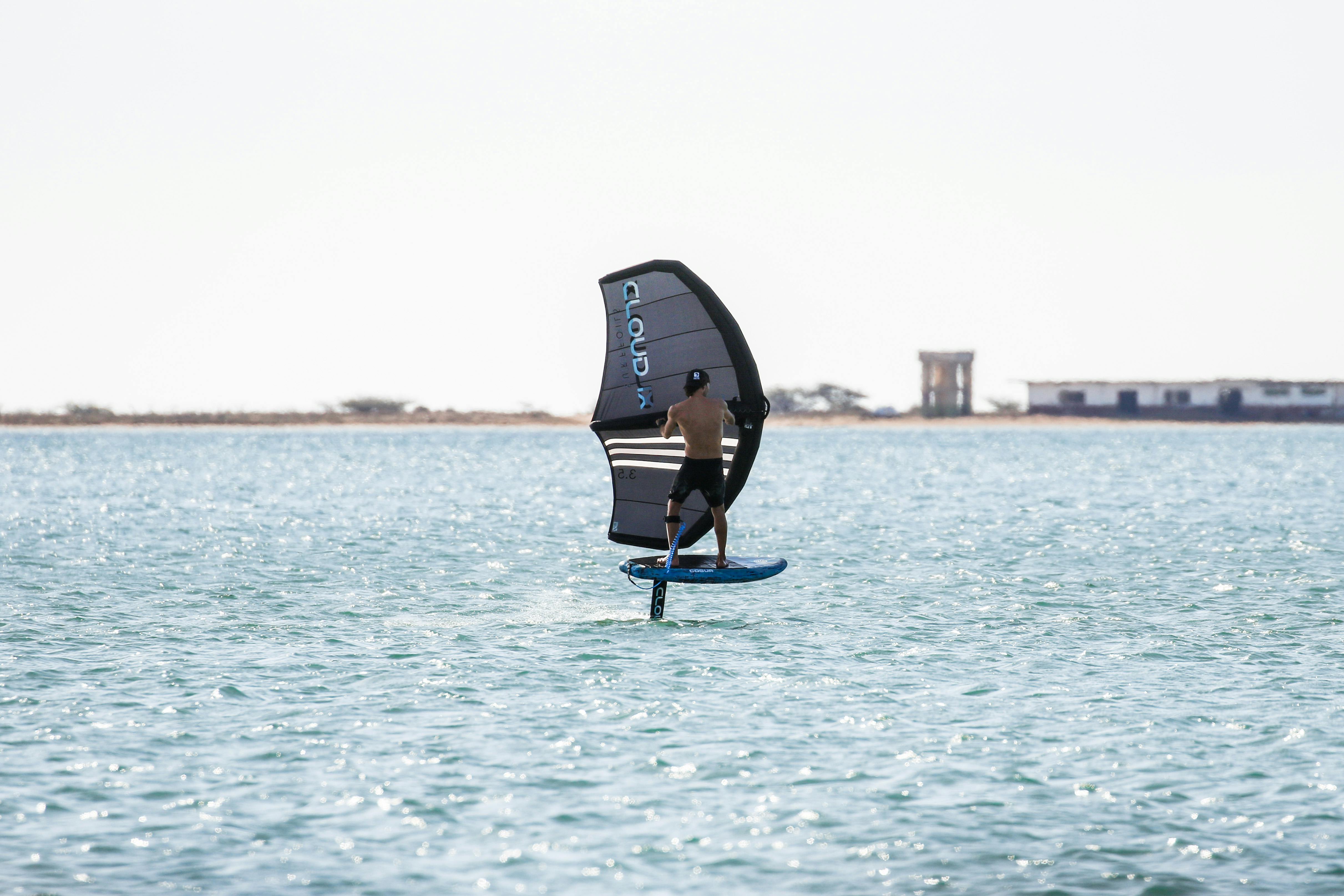 Man Doing Wing Foiling · Free Stock Photo