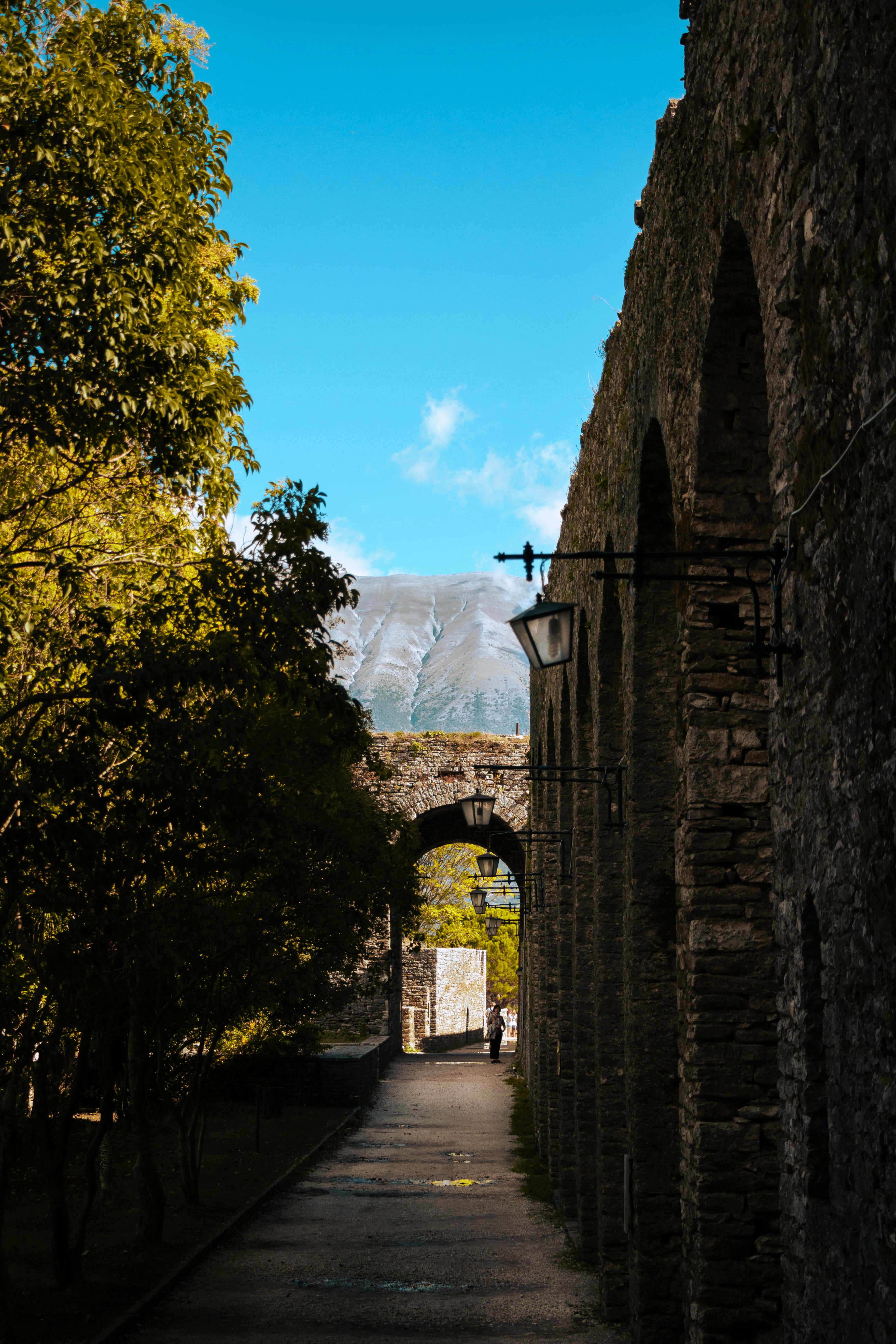 View of a Pavement along the Walls of the in Gjirokaster Castle in ...
