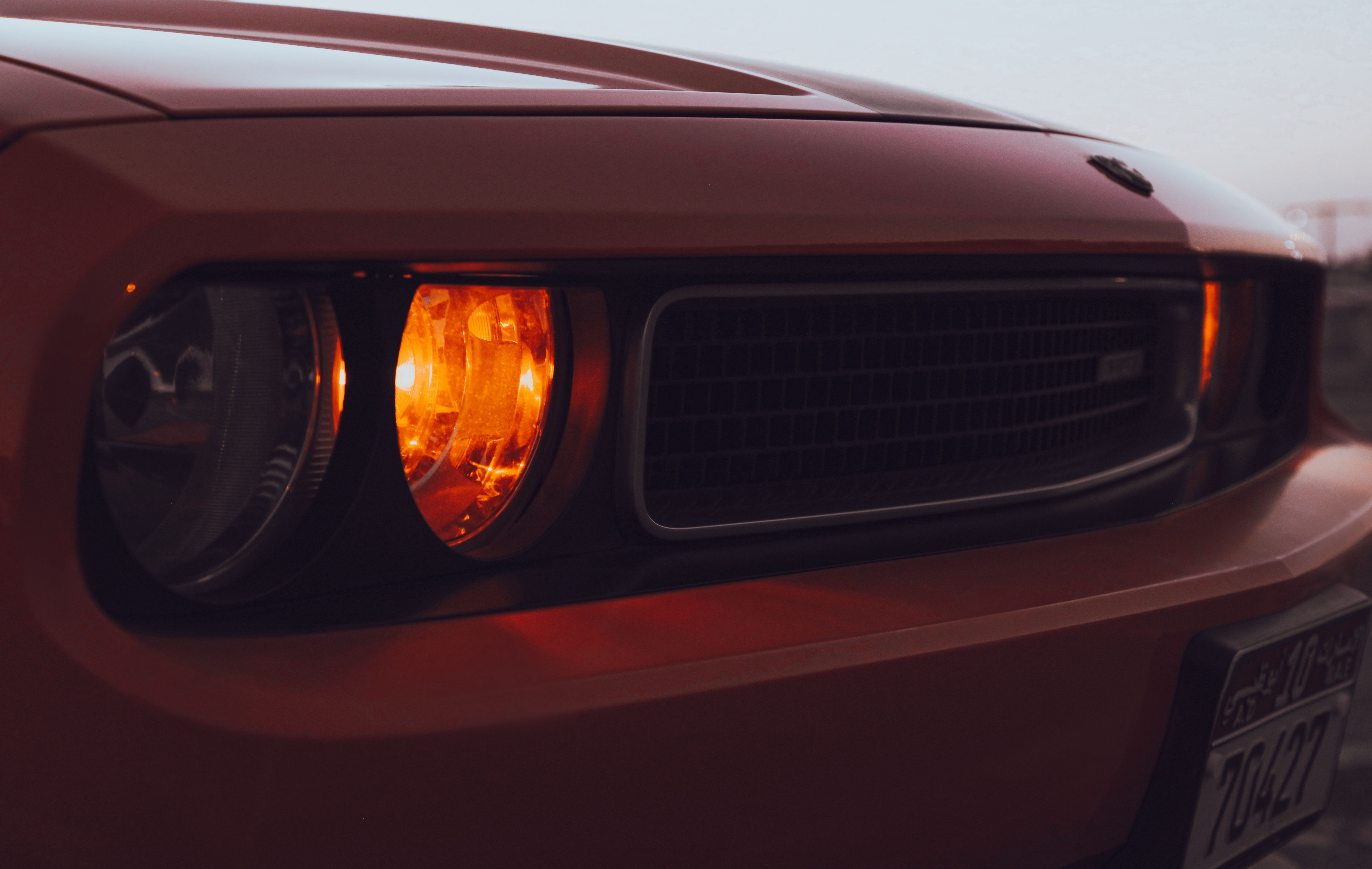 A Close-Up Shot of a Dodge Challenger · Free Stock Photo