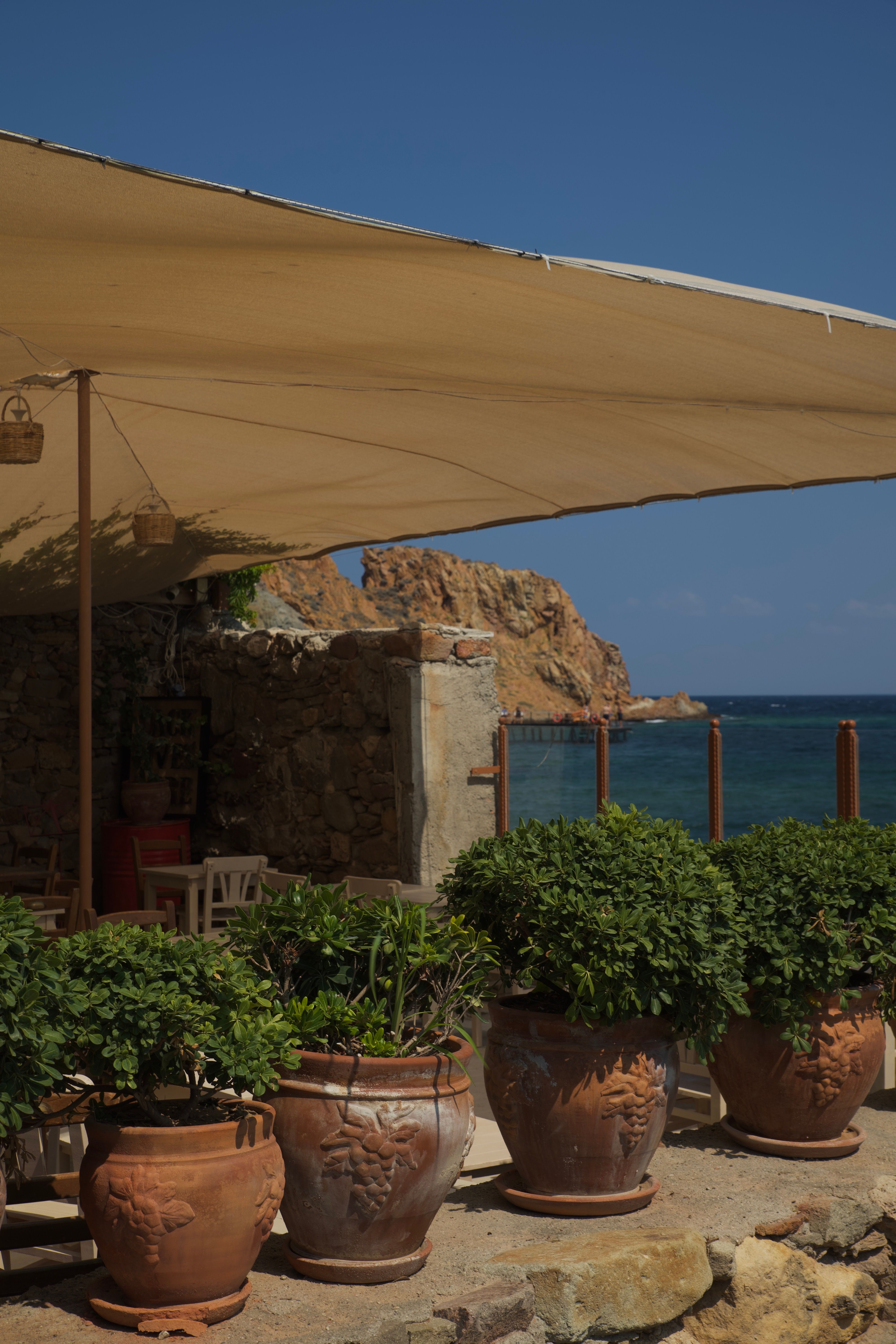 Patio Overlooking Sea · Free Stock Photo