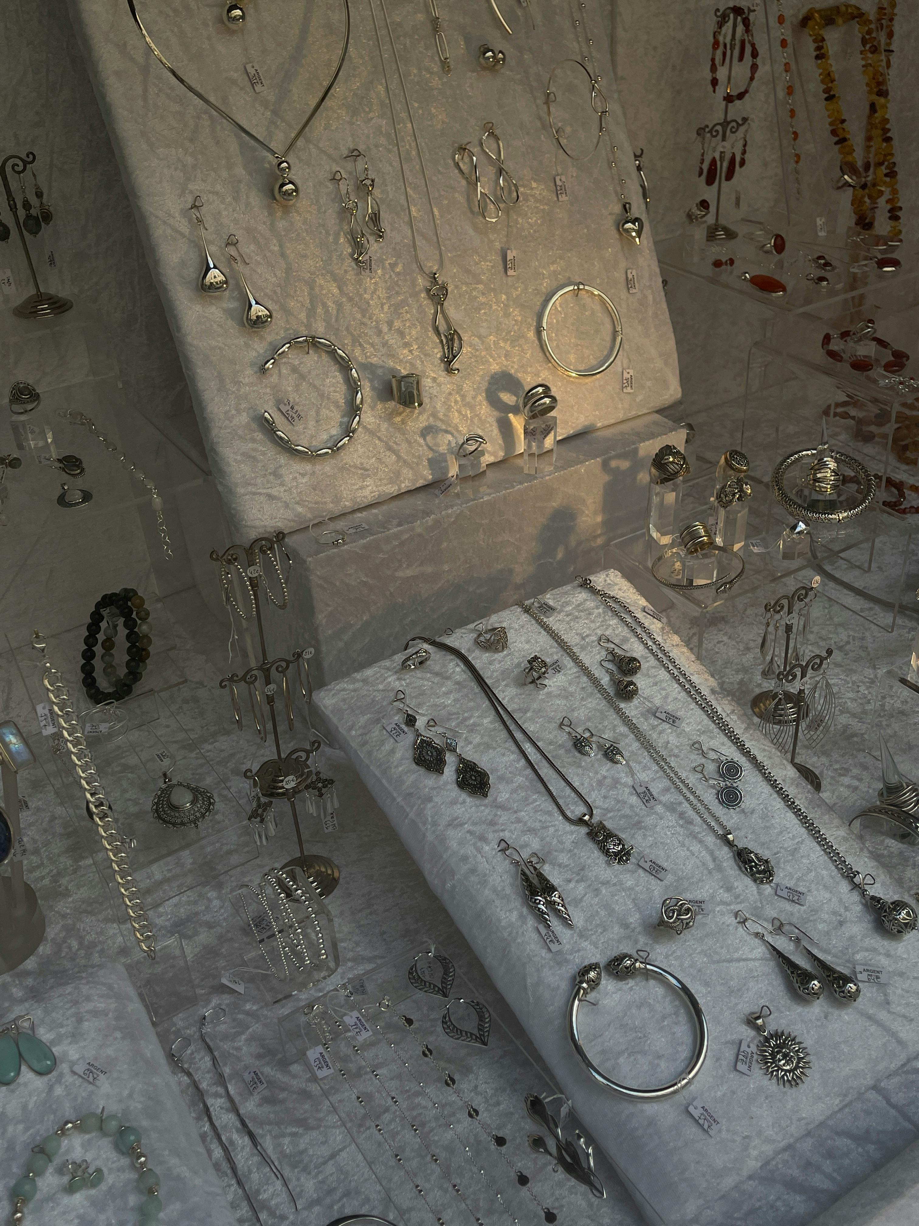 Close-up of a Variety of Jewelry · Free Stock Photo