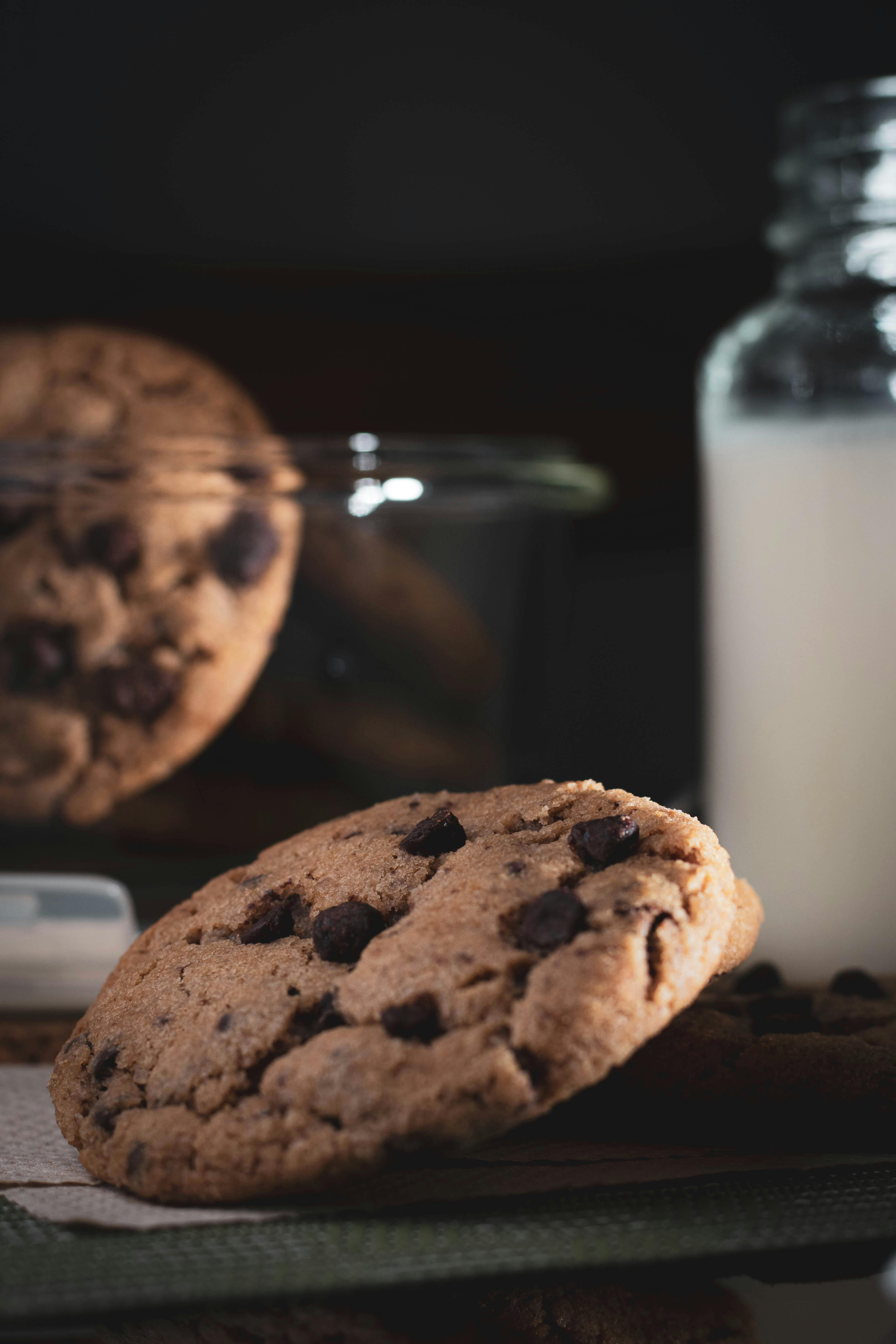 Macro Photography of Pile of 3 Cookie · Free Stock Photo