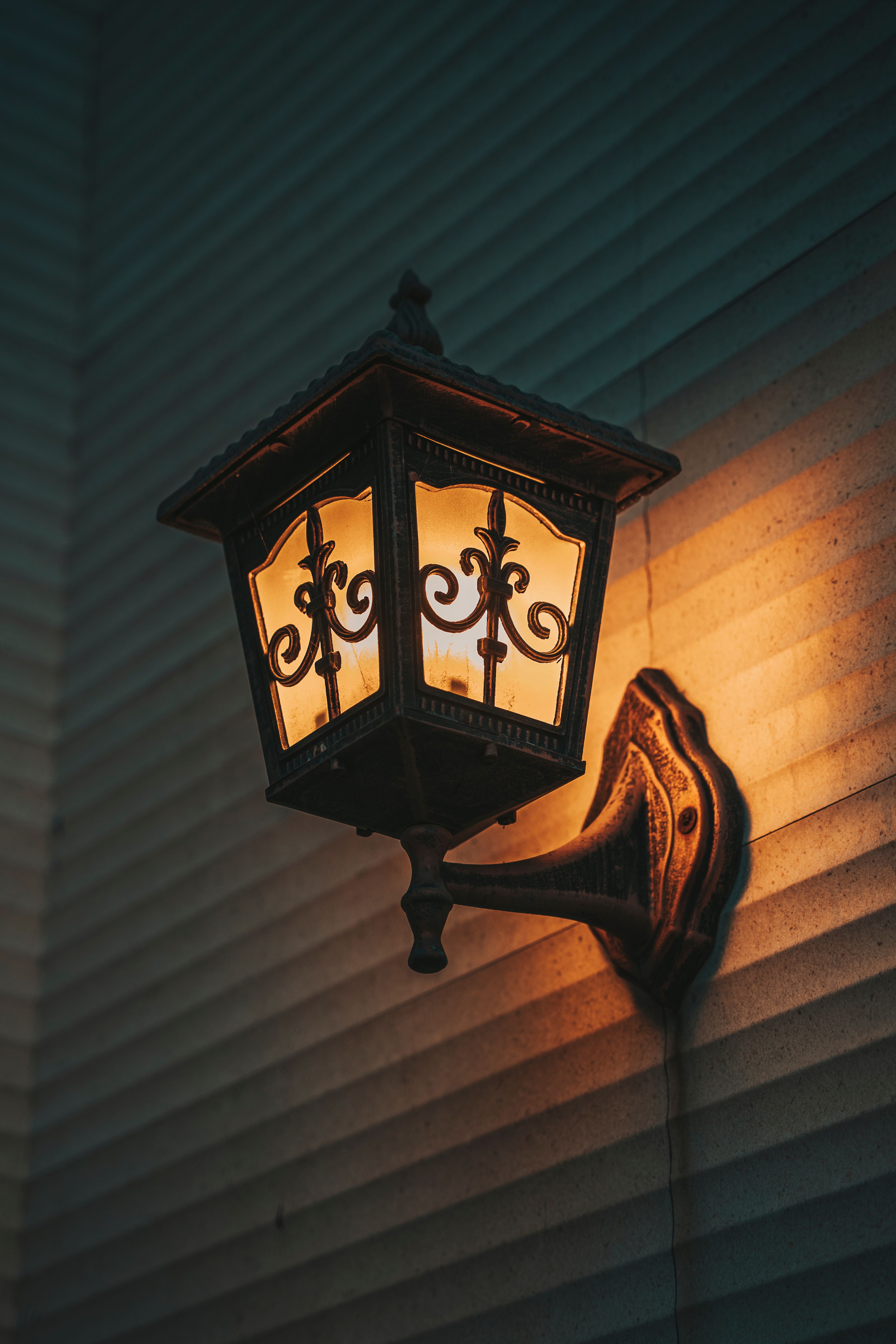 Vintage Night Lamp Embroidered with Flowers · Free Stock Photo