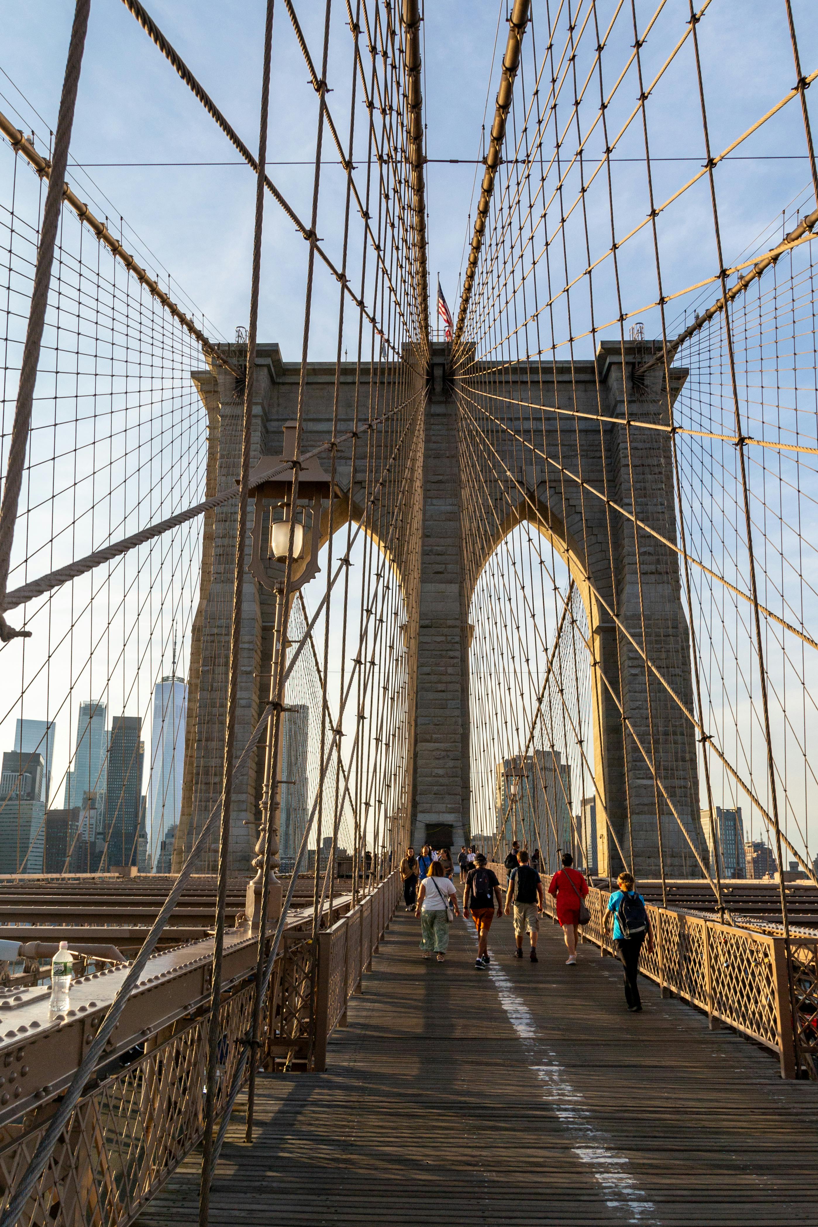 People Walking on Bridge · Free Stock Photo