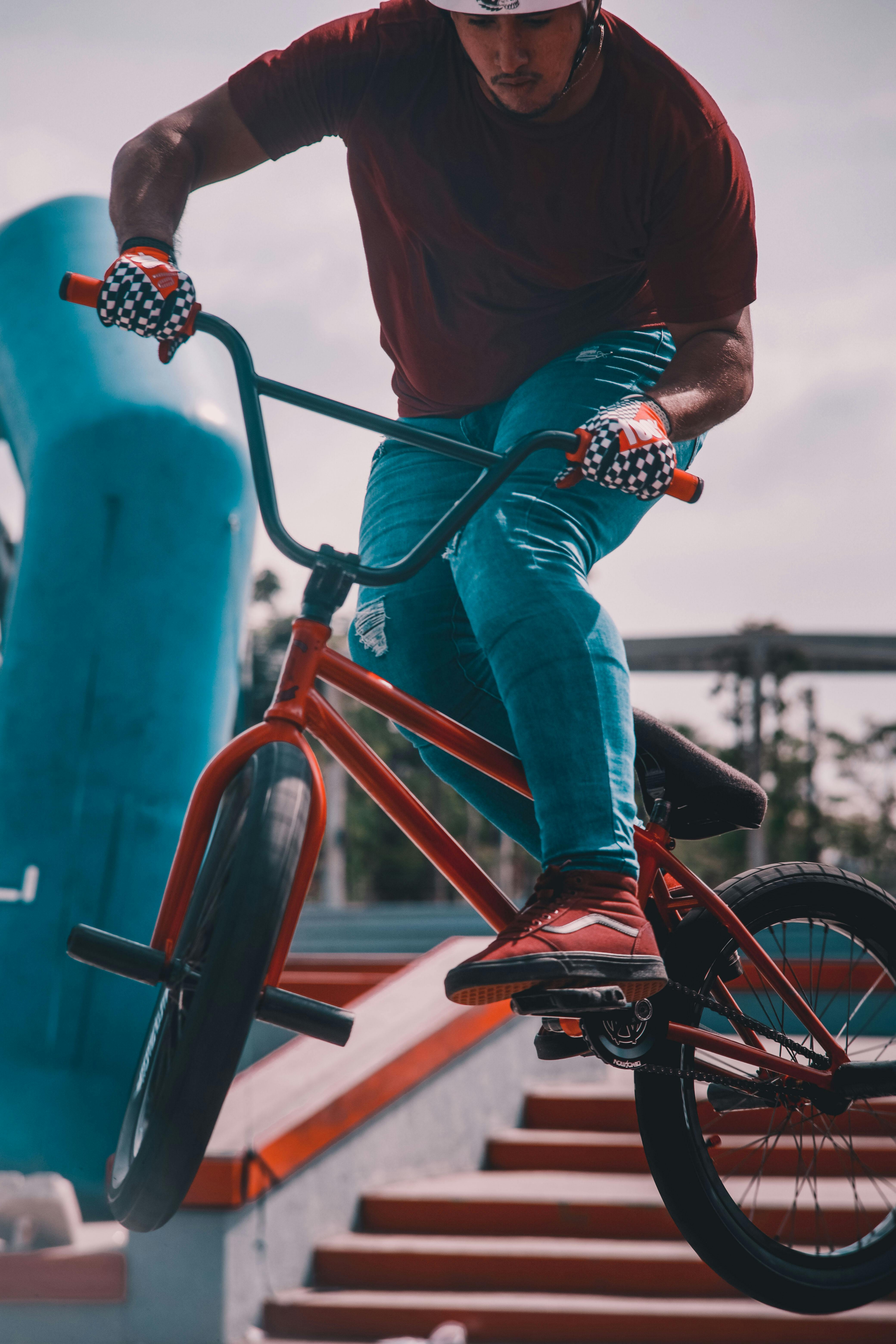 A Man on a Bicycle · Free Stock Photo