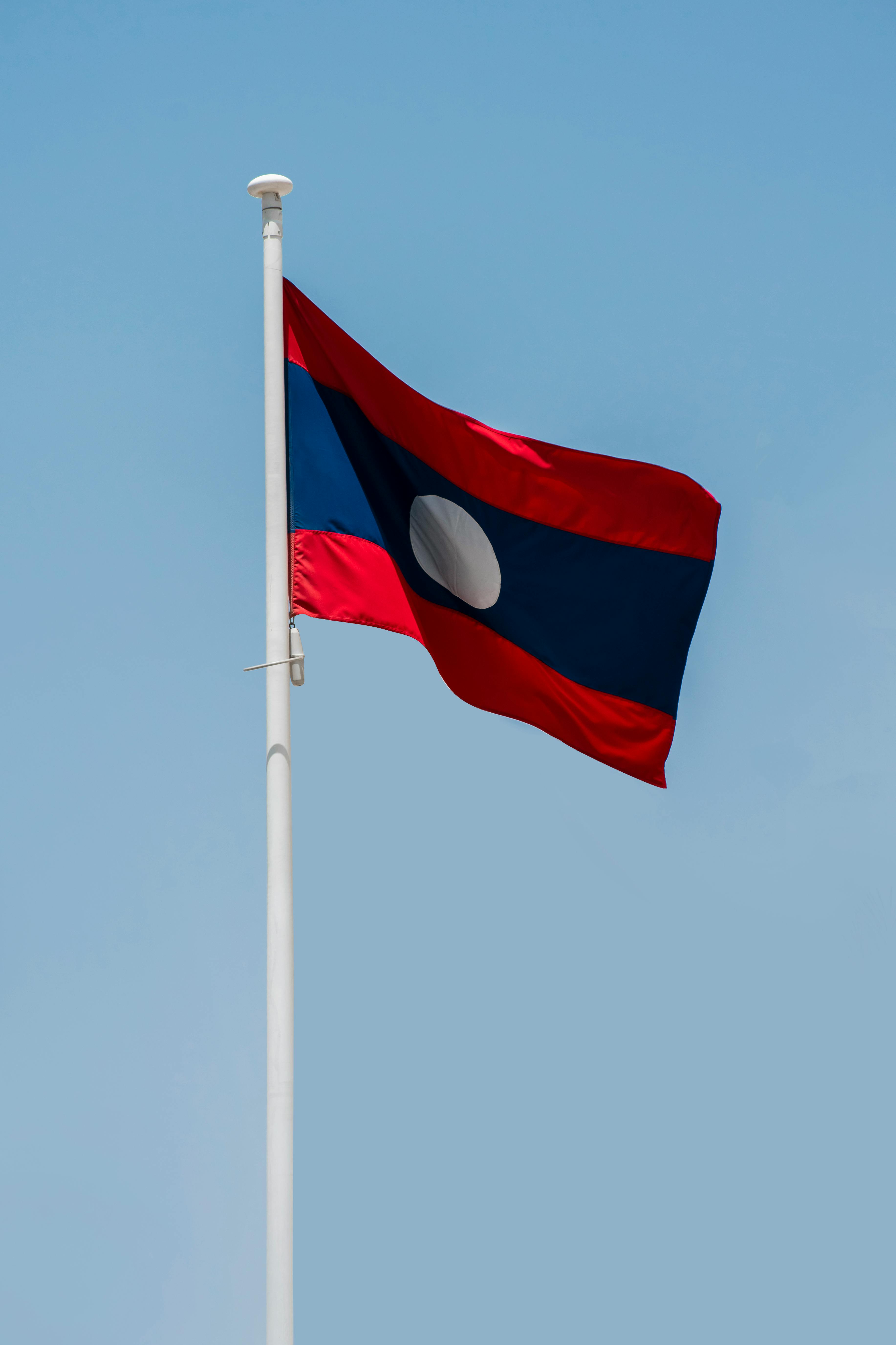 The National Flag of Laos · Free Stock Photo