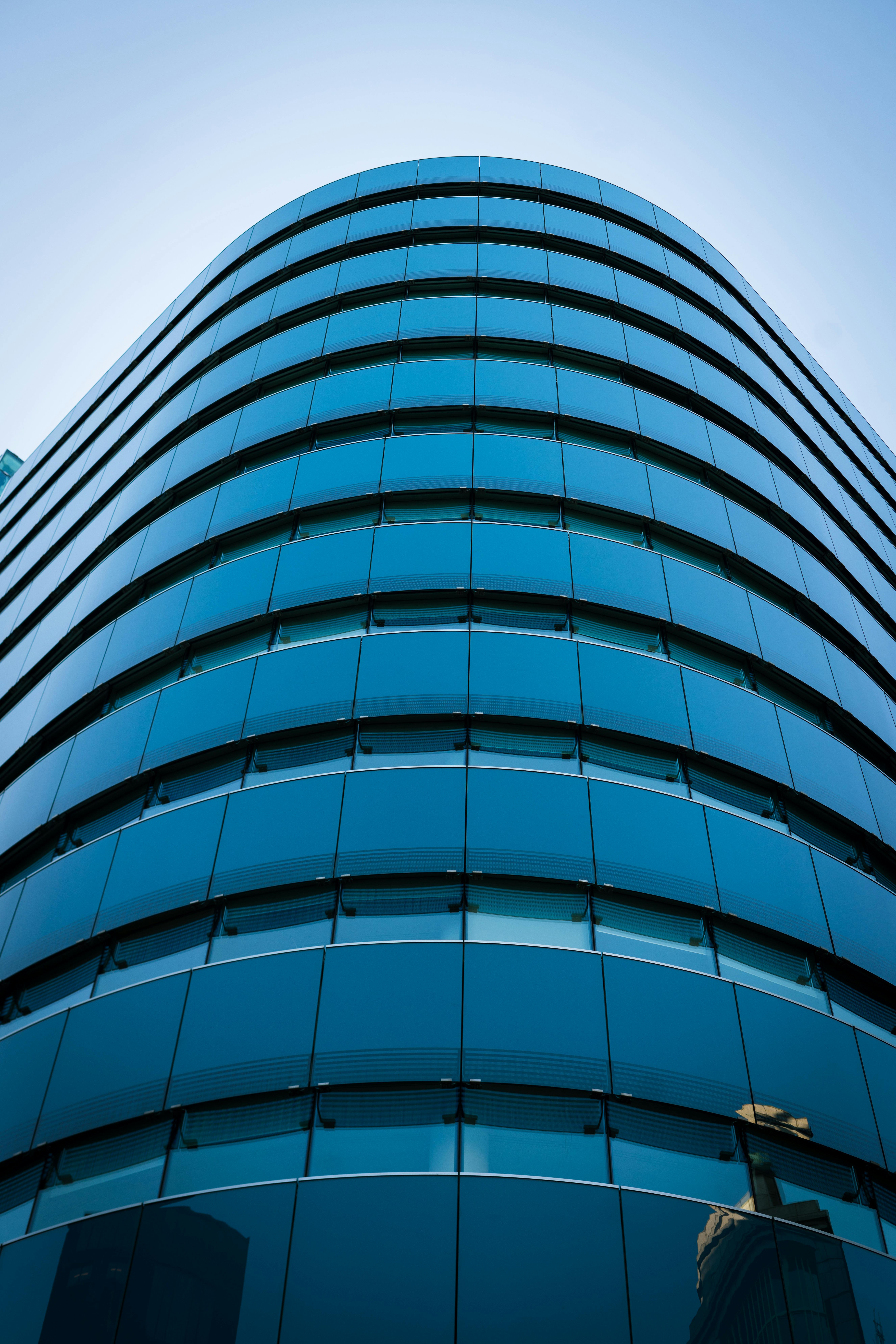 Glass Panel Wall on a Building · Free Stock Photo