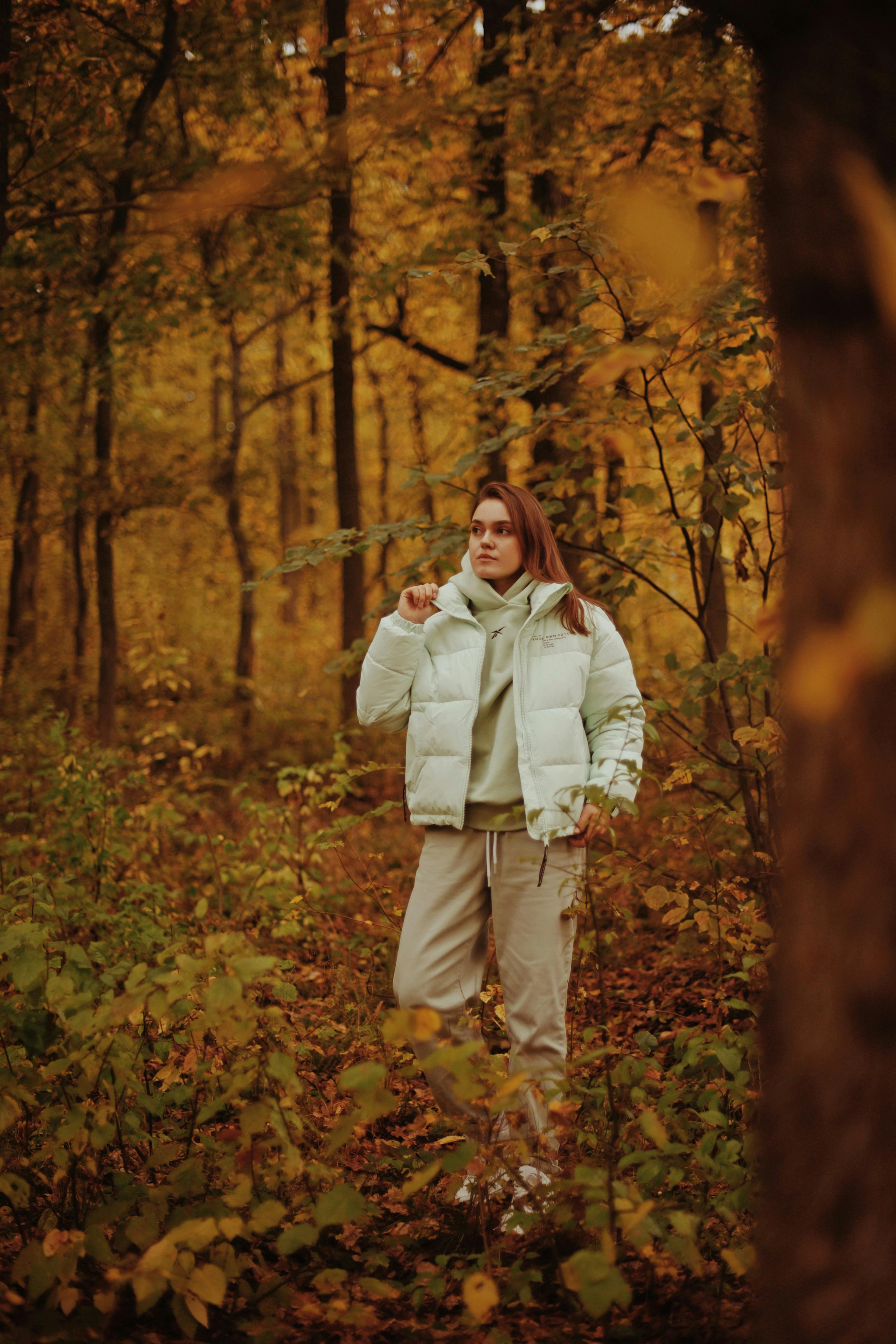 Woman in Autumn Forest · Free Stock Photo