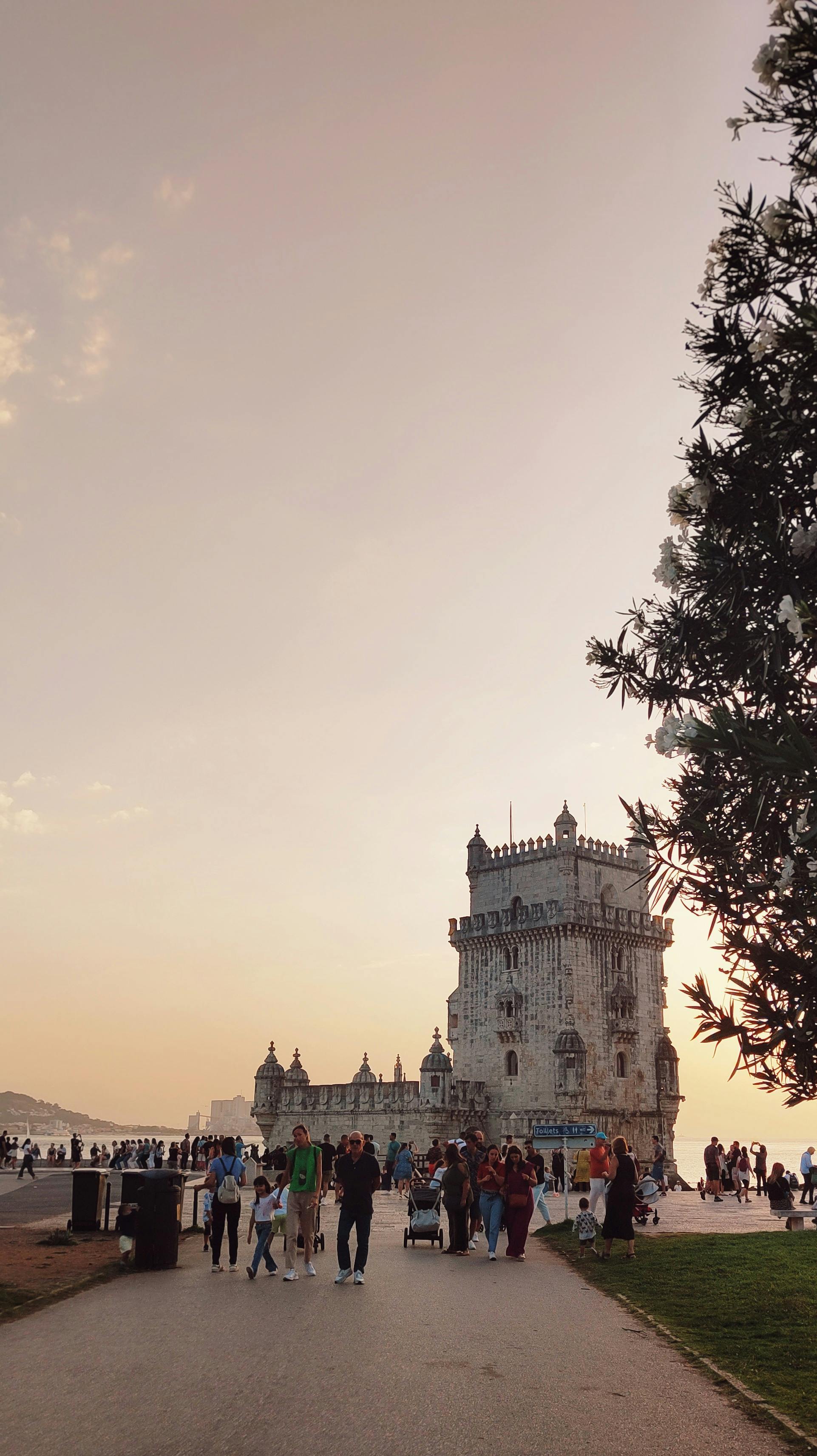 Belem Tower on the Beach · Free Stock Photo