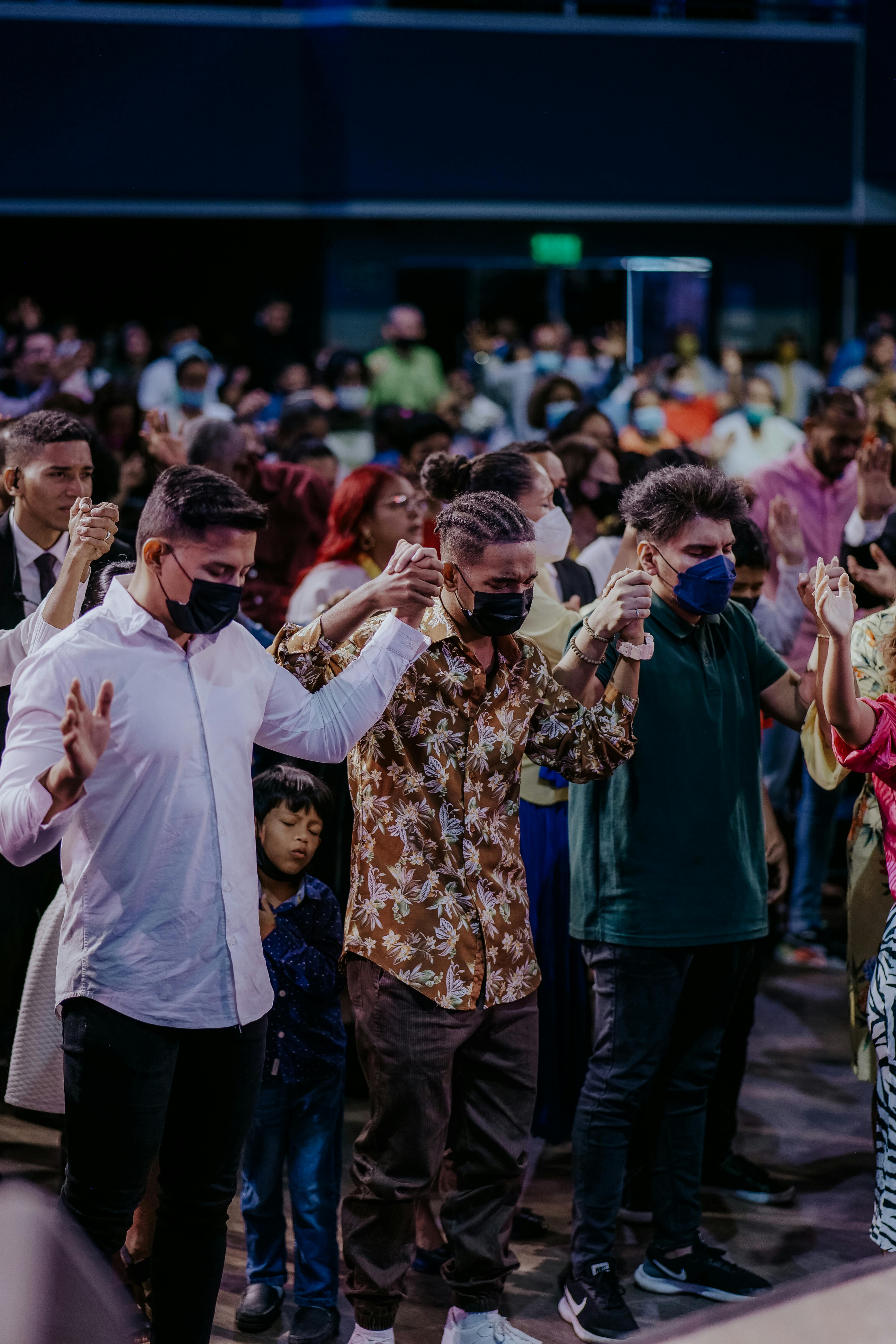 Crowd With Masks Photos, Download The BEST Free Crowd With Masks Stock ...