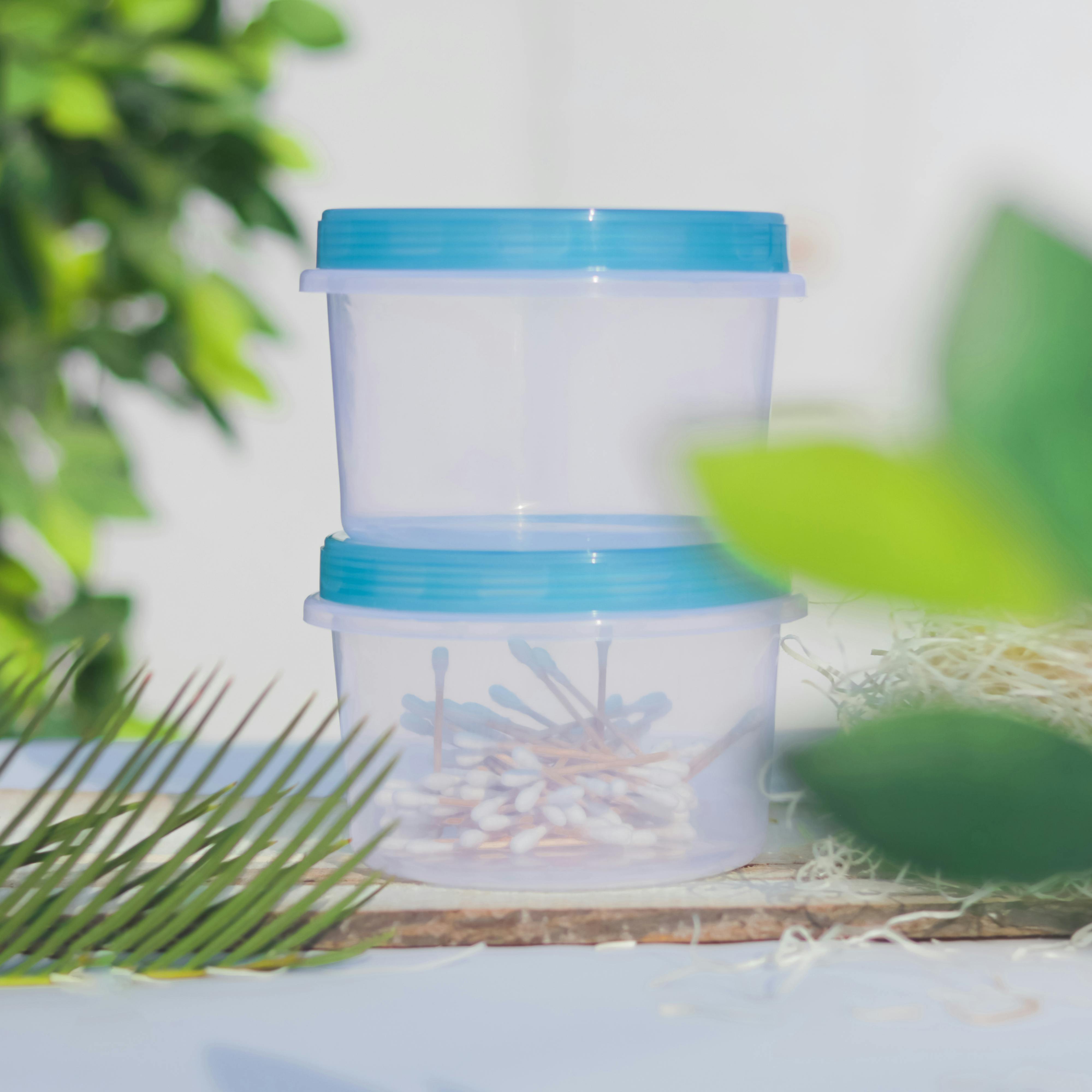 A Plastic Containers with Cotton Buds · Free Stock Photo