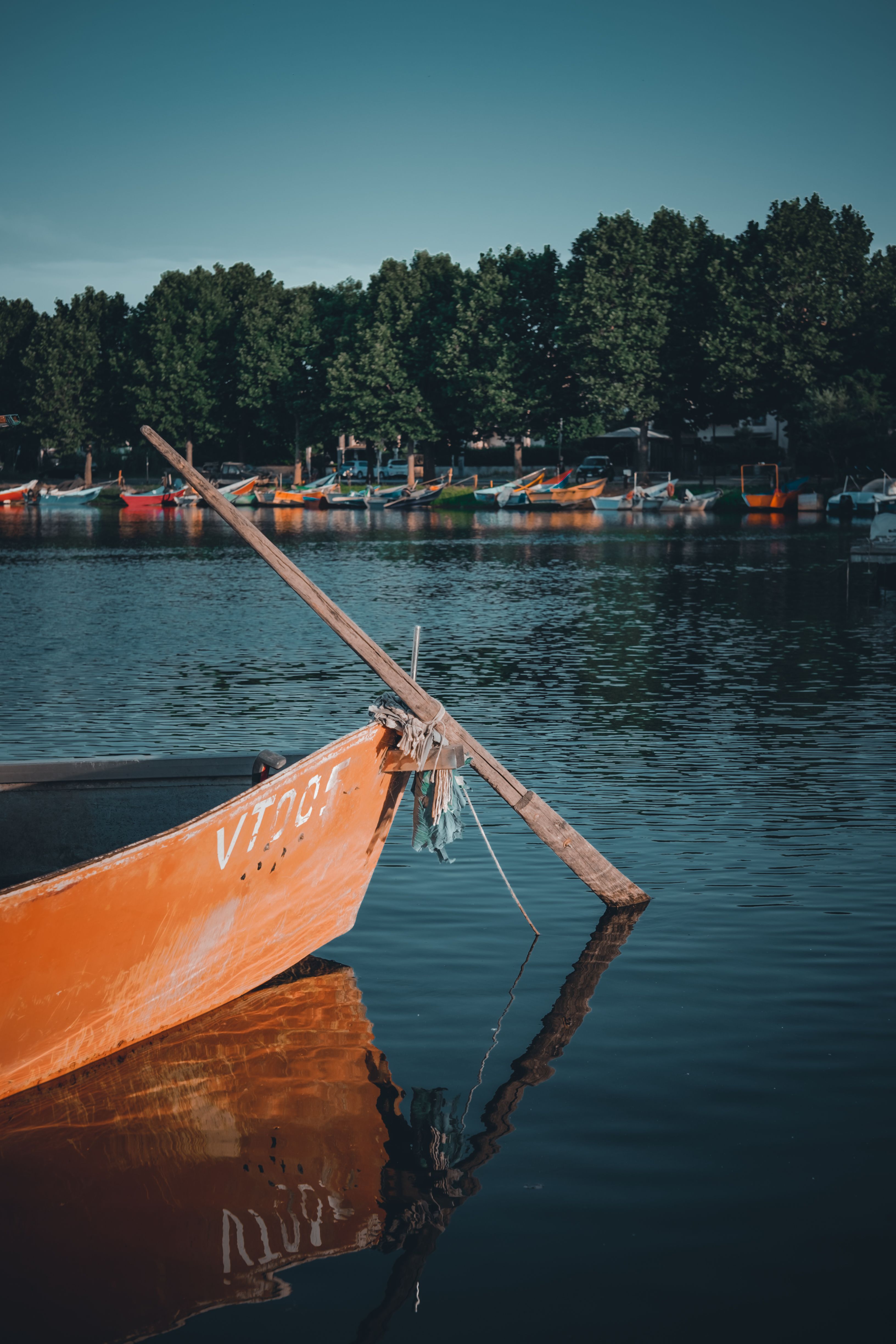 Orange Boat on Water · Free Stock Photo