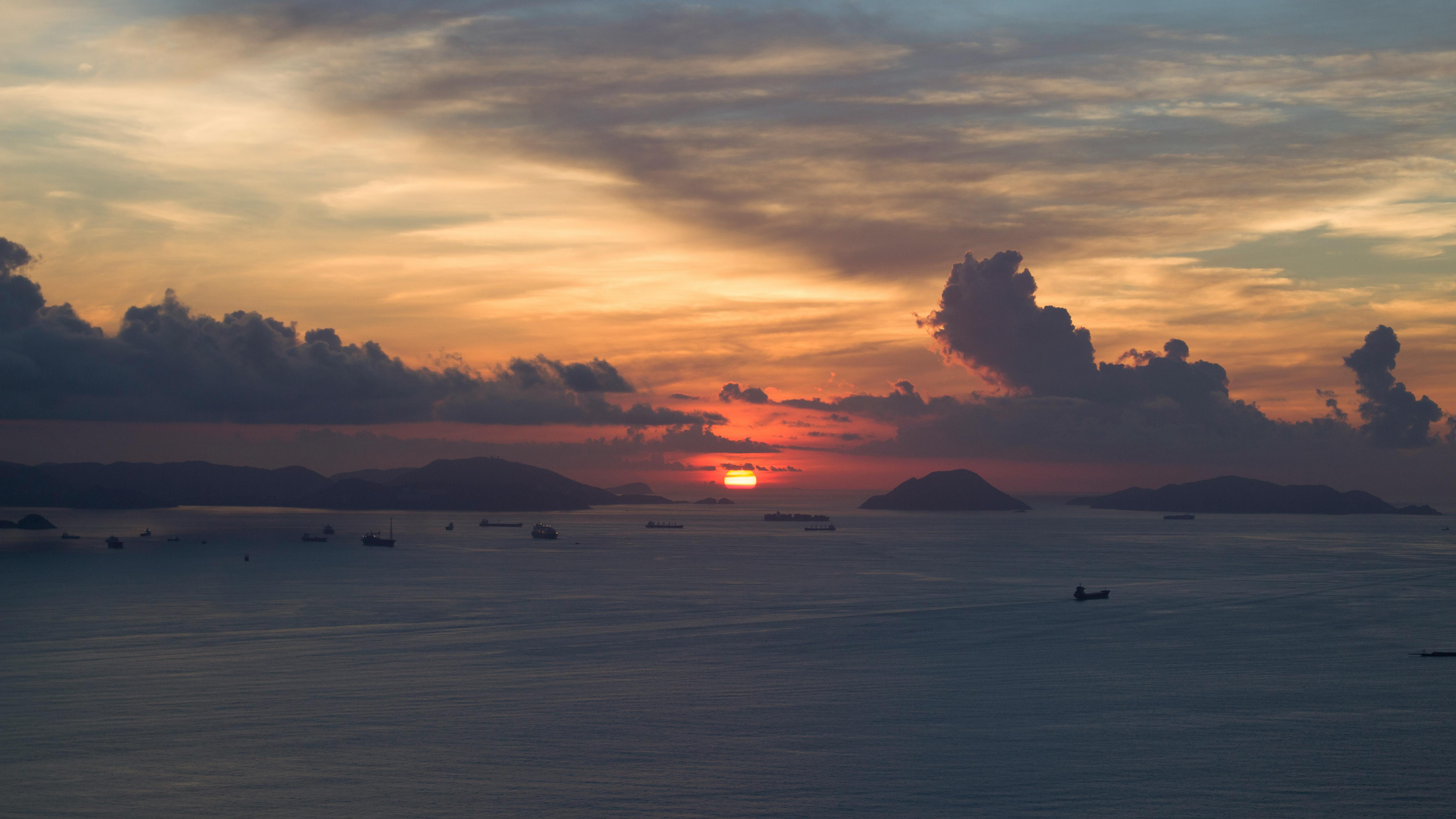 Photo of Ocean during Sunset · Free Stock Photo