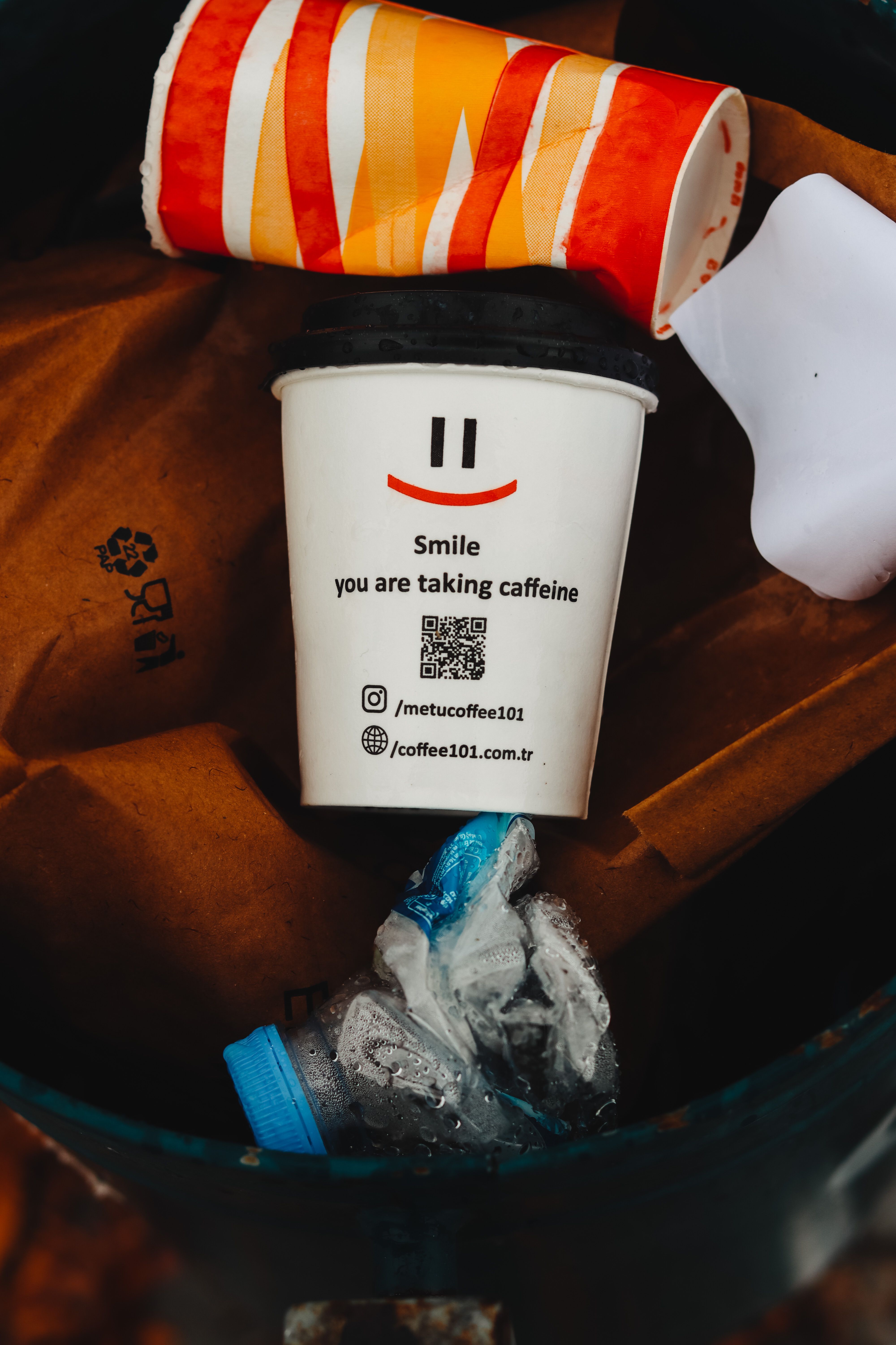 Assorted Color Plastic Trash Bins · Free Stock Photo