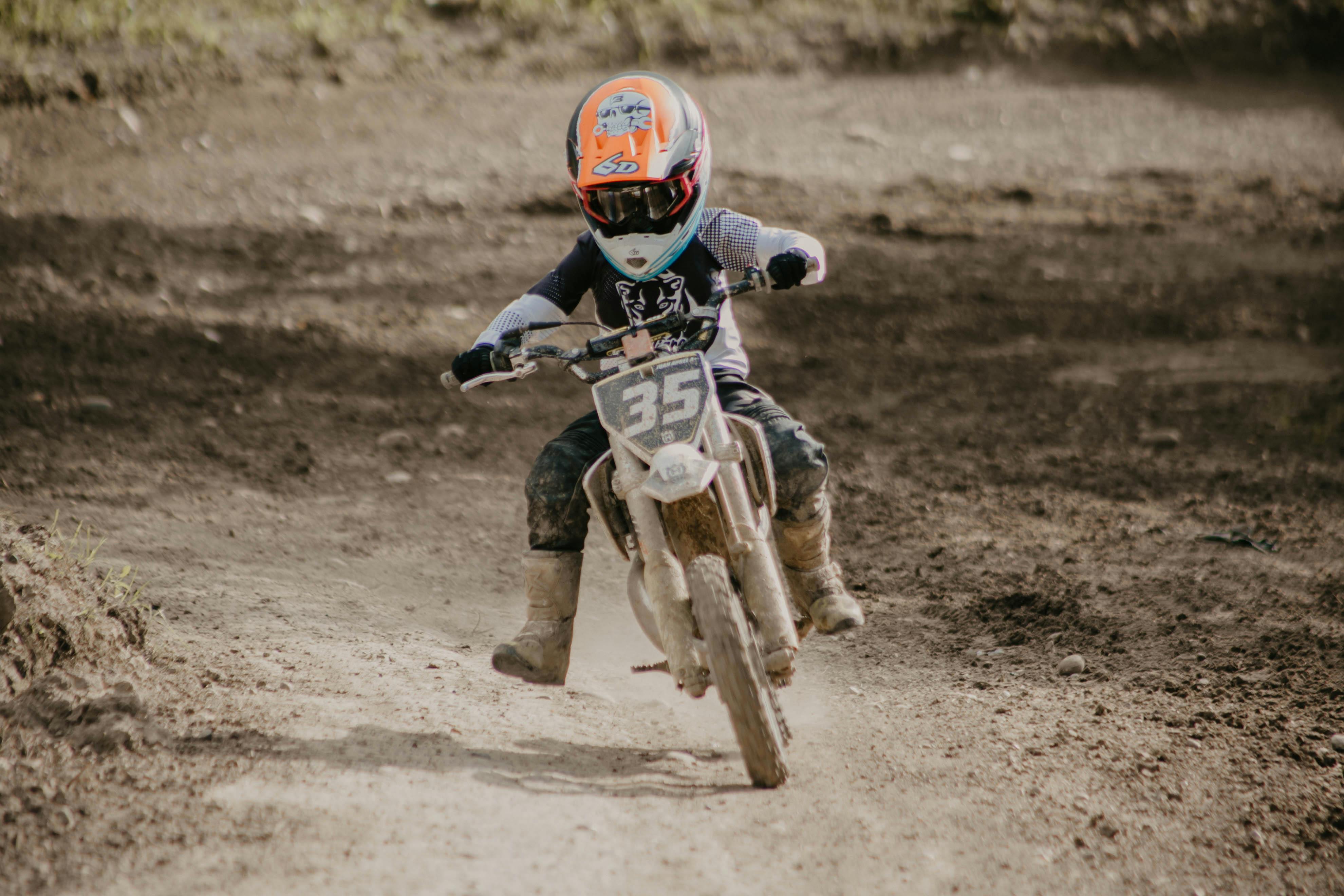 Person Riding a Dirt Bike · Free Stock Photo