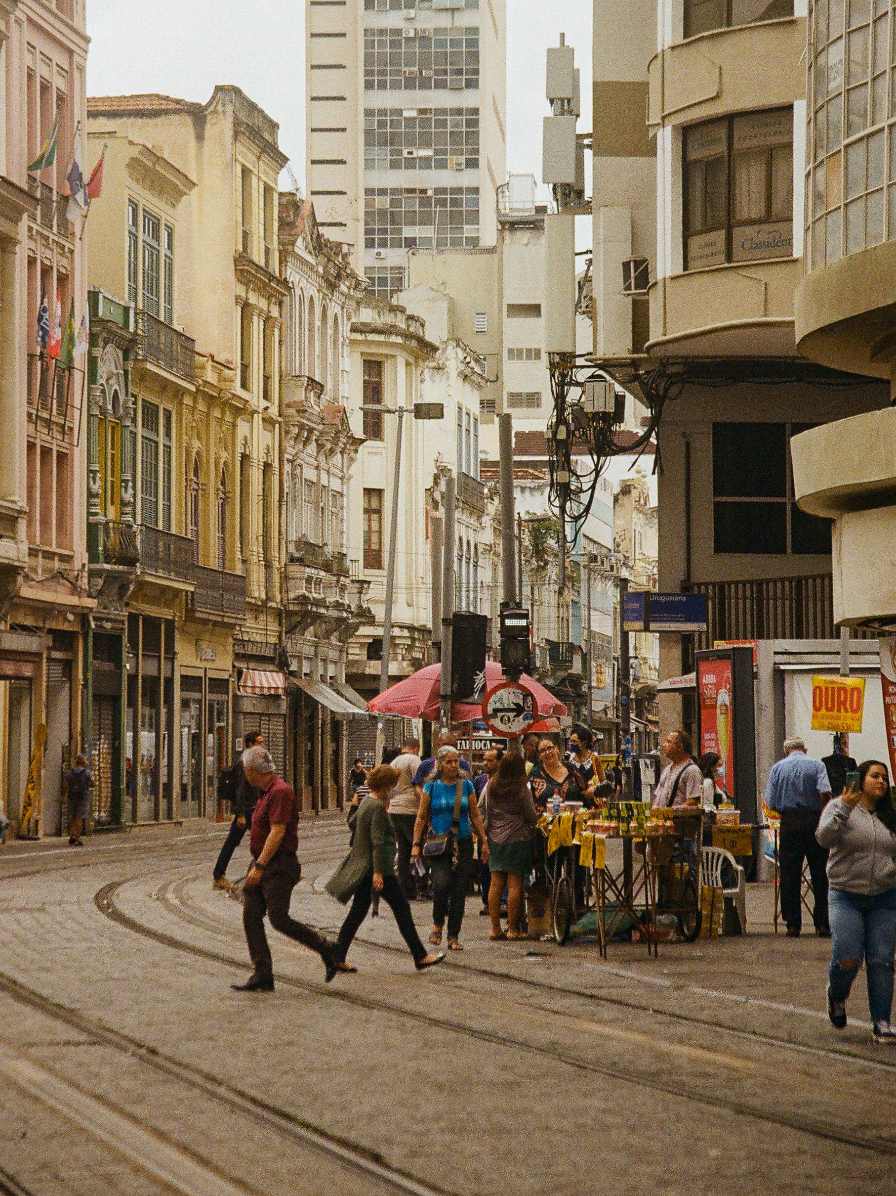Pedestrians on a City Street · Free Stock Photo