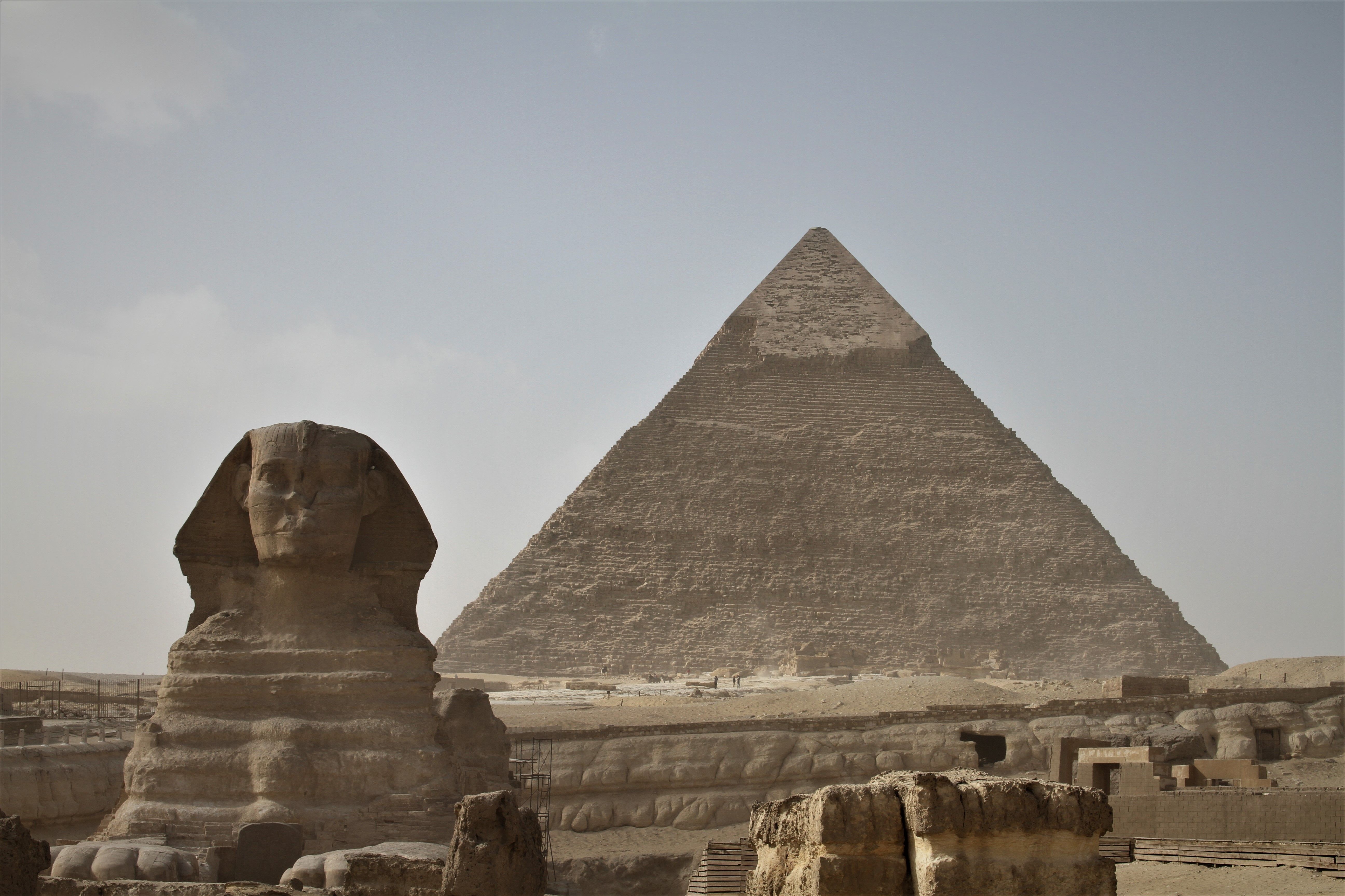 Woman Looking At Pyramids · Free Stock Photo