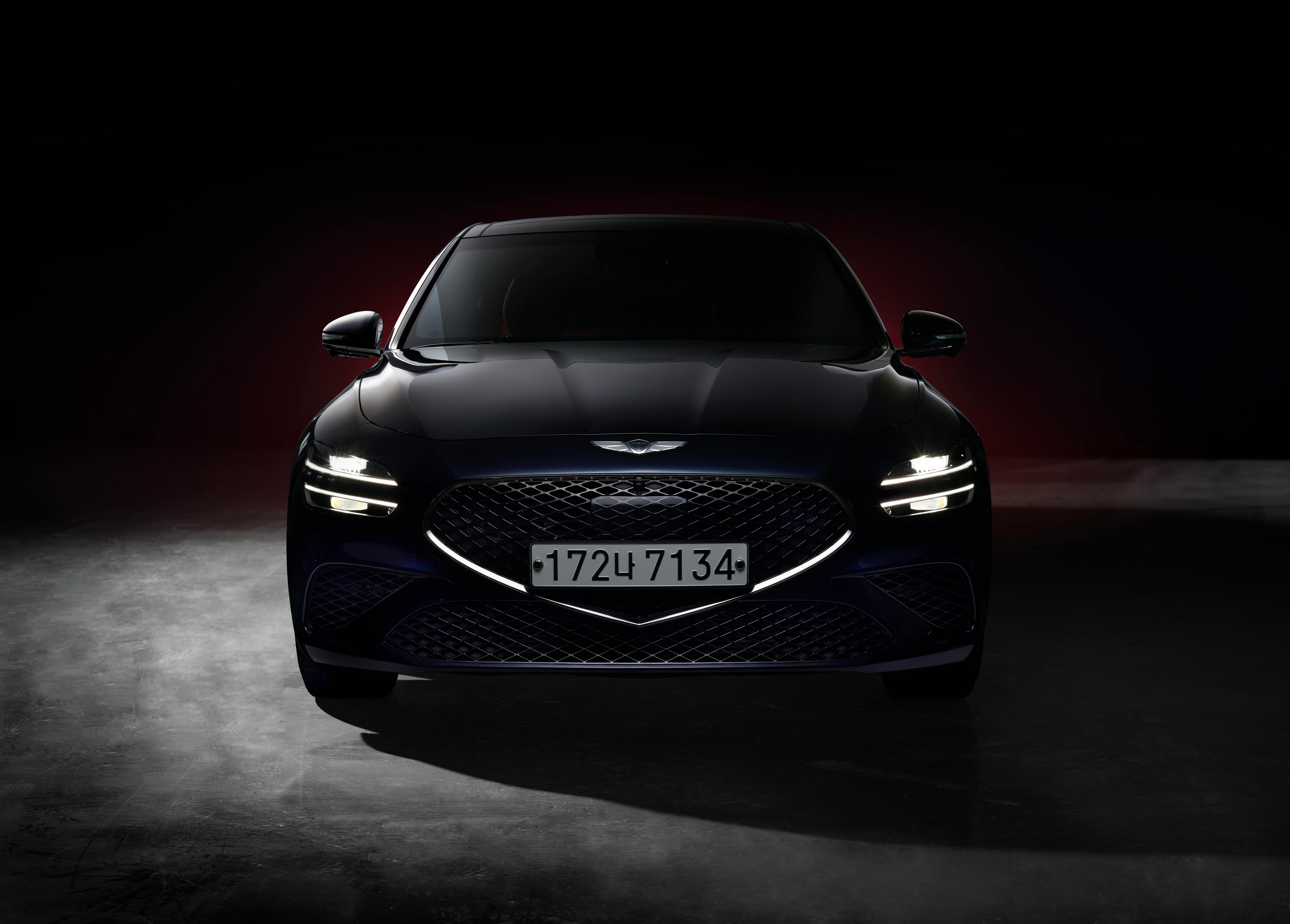 Blue Genesis GV70 · Free Stock Photo