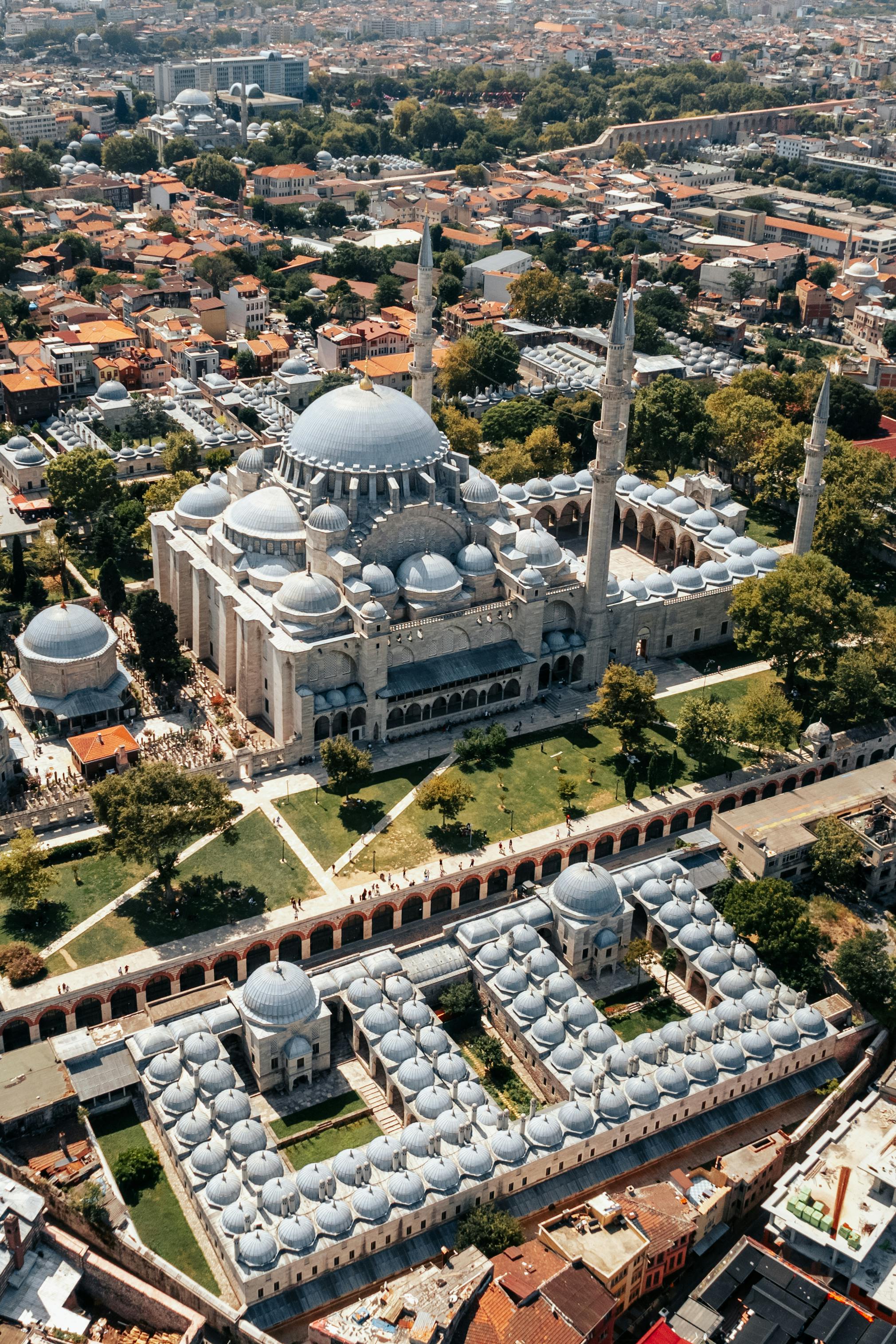 Aerial Photo of a Building with Domes · Free Stock Photo