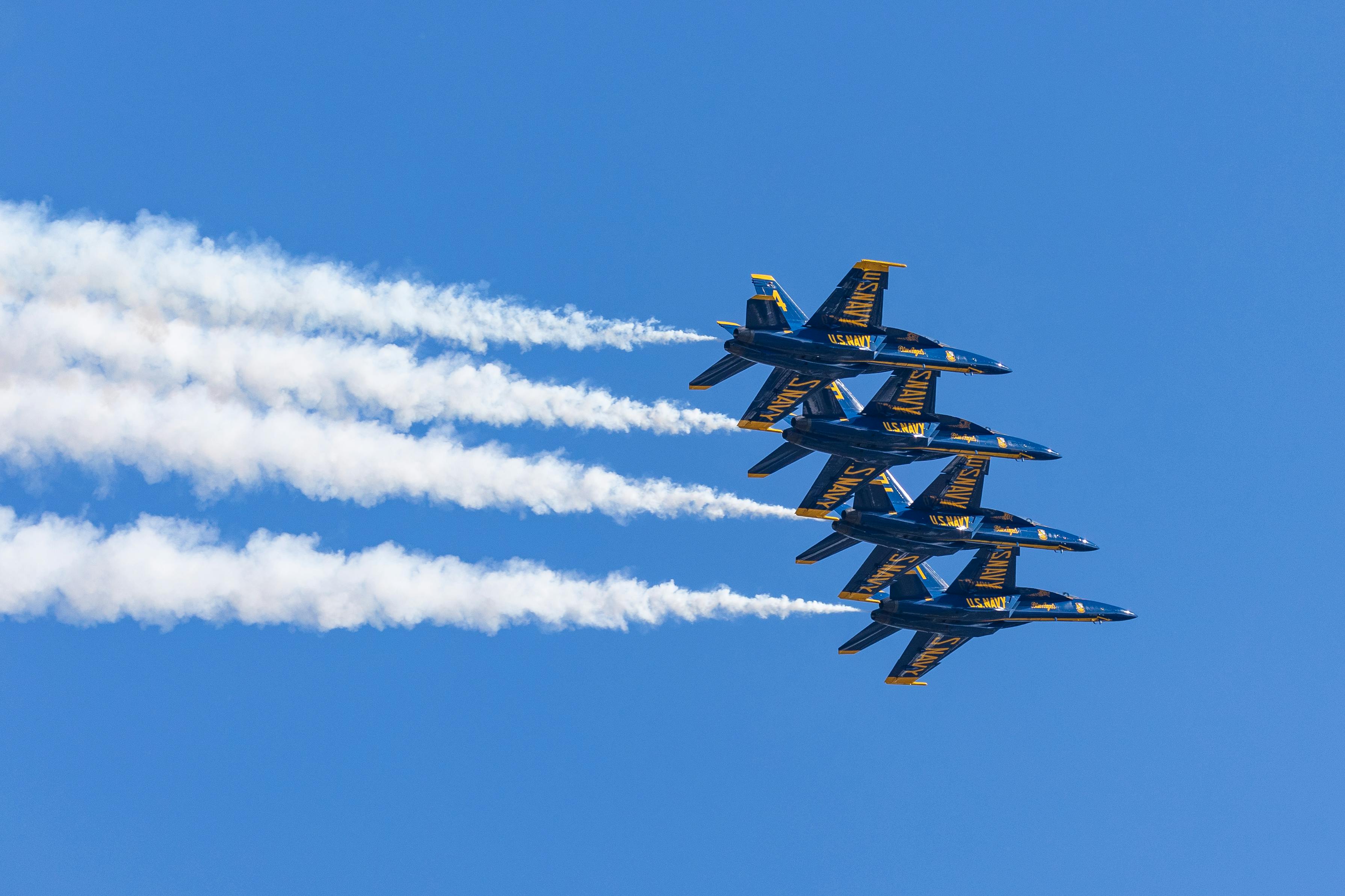 Blue Angels Doing a Flight Demonstration · Free Stock Photo