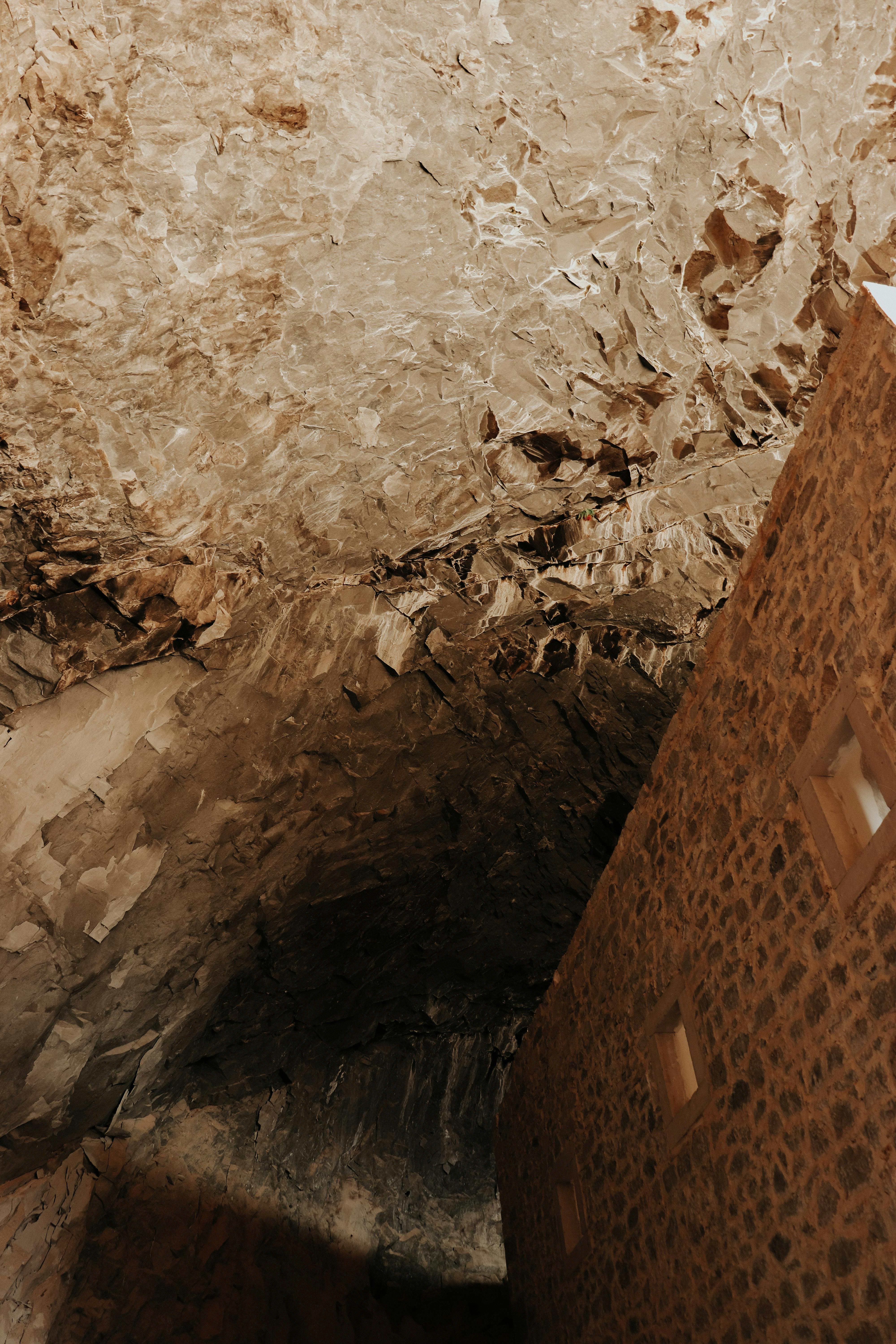 A Building in a Cavern · Free Stock Photo