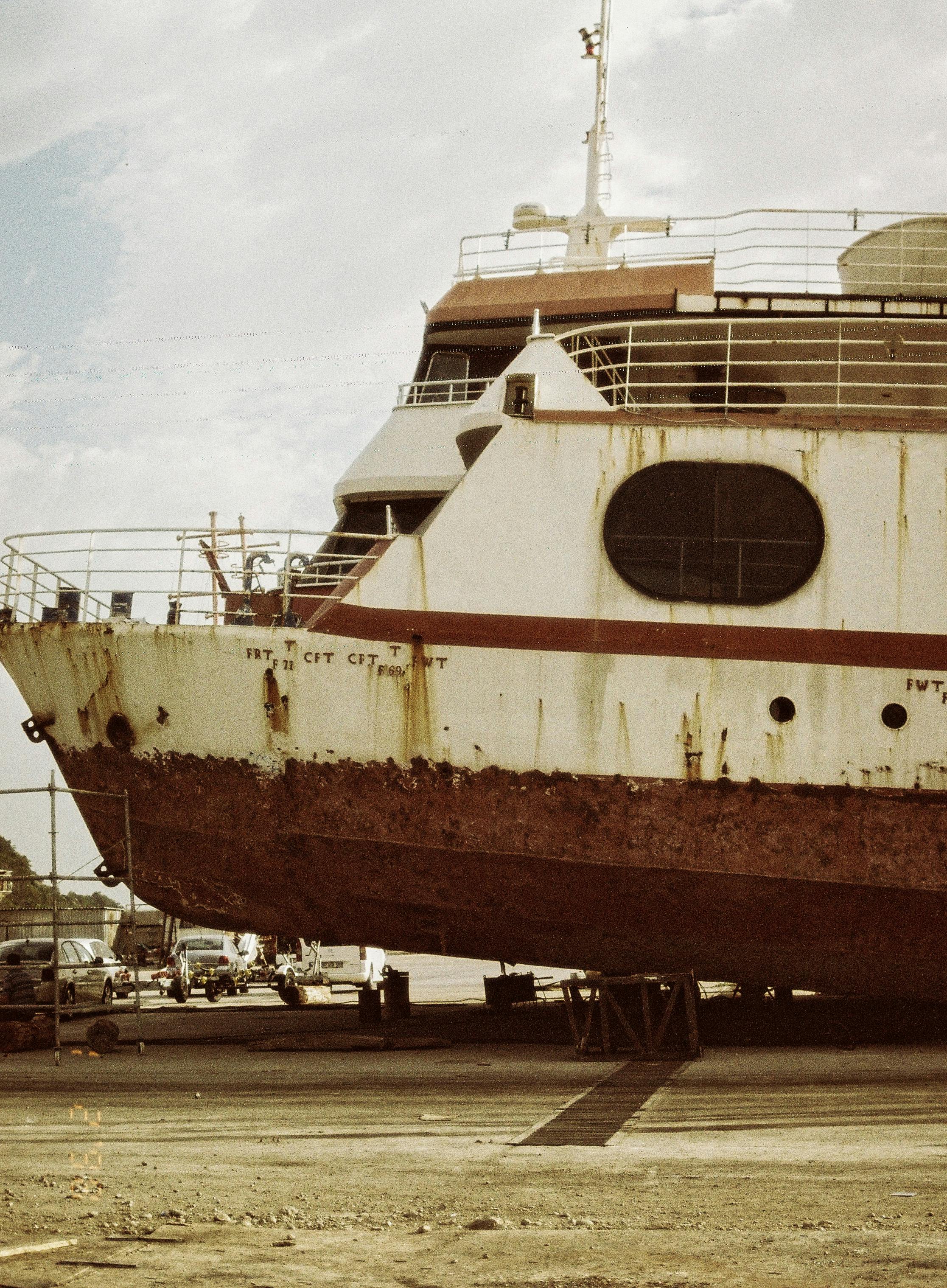Rusty Ship in a Port · Free Stock Photo