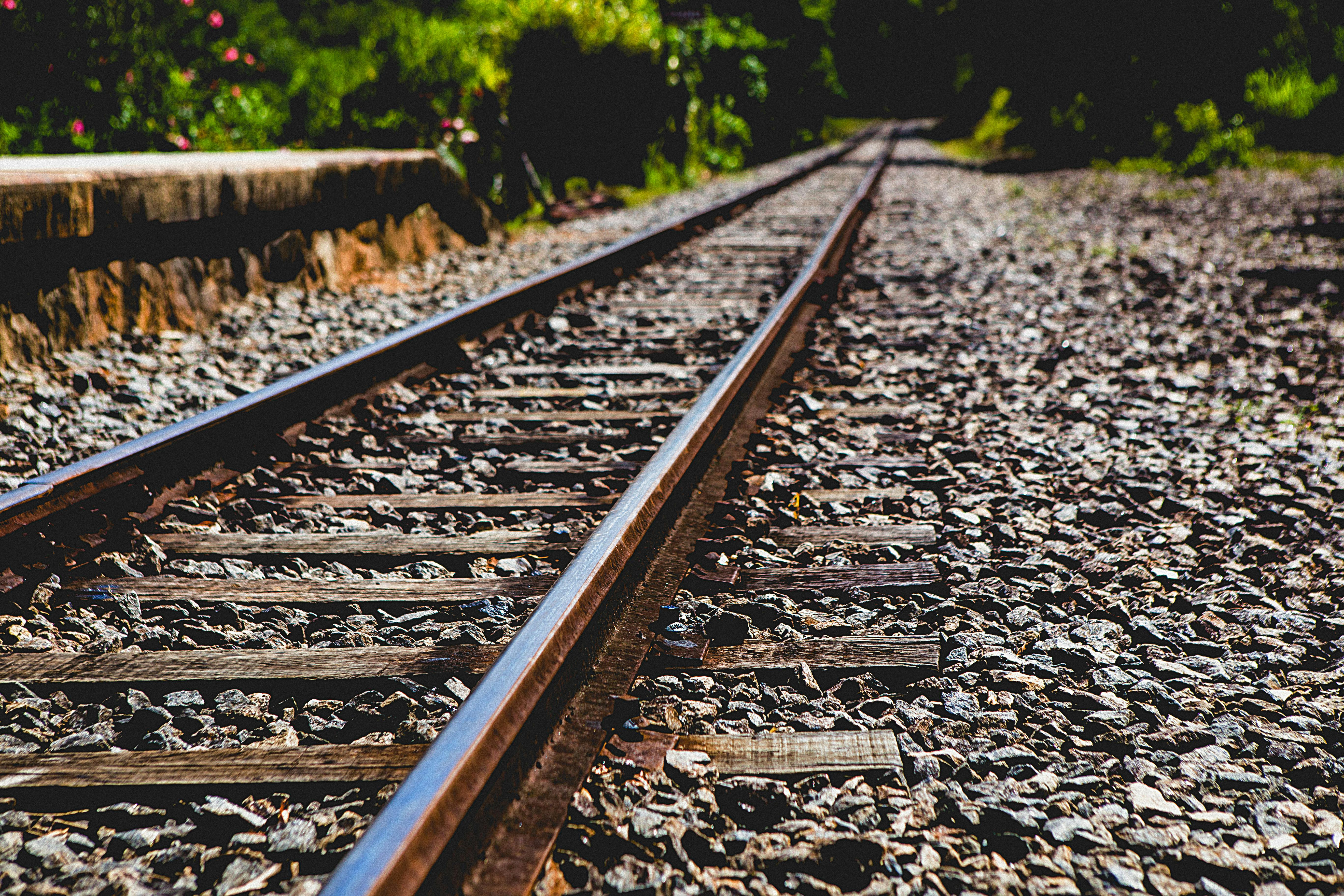 Close-Up Shot of a Railroad · Free Stock Photo