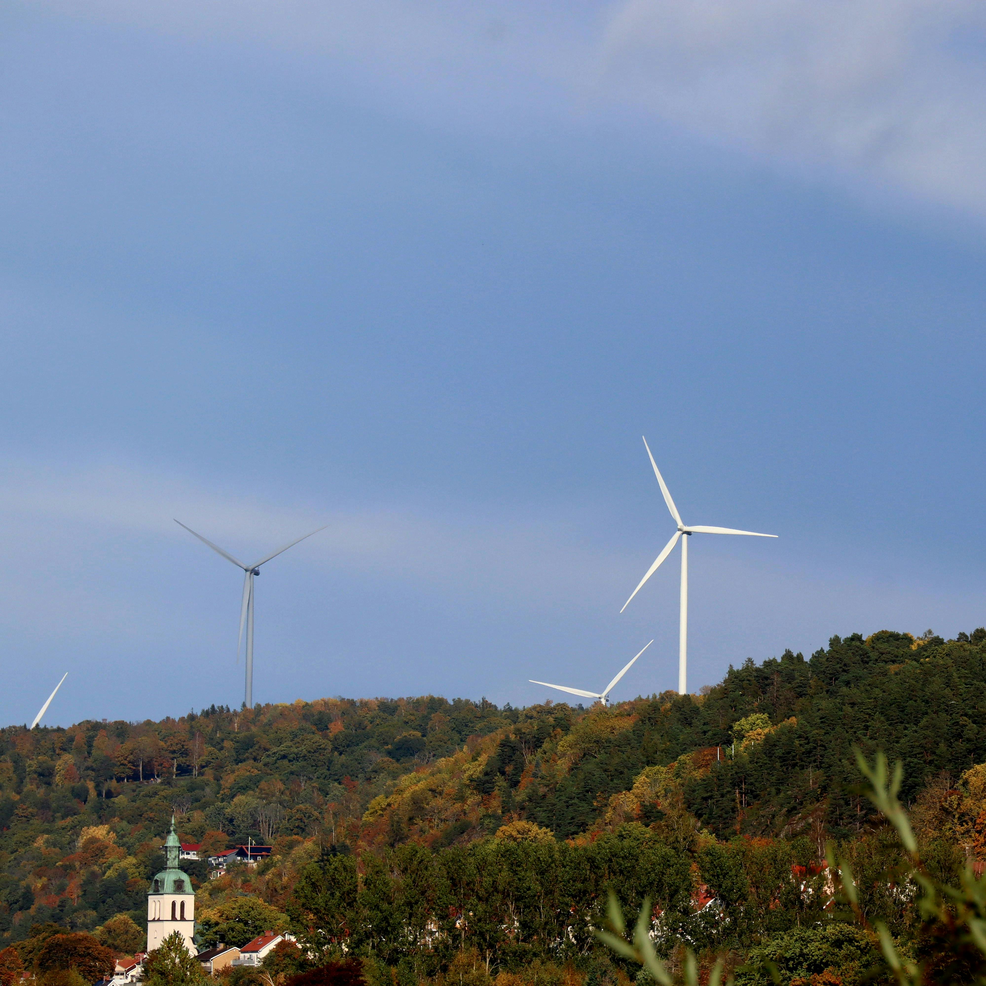 Photo of Wind Turbines on a Hill · Free Stock Photo