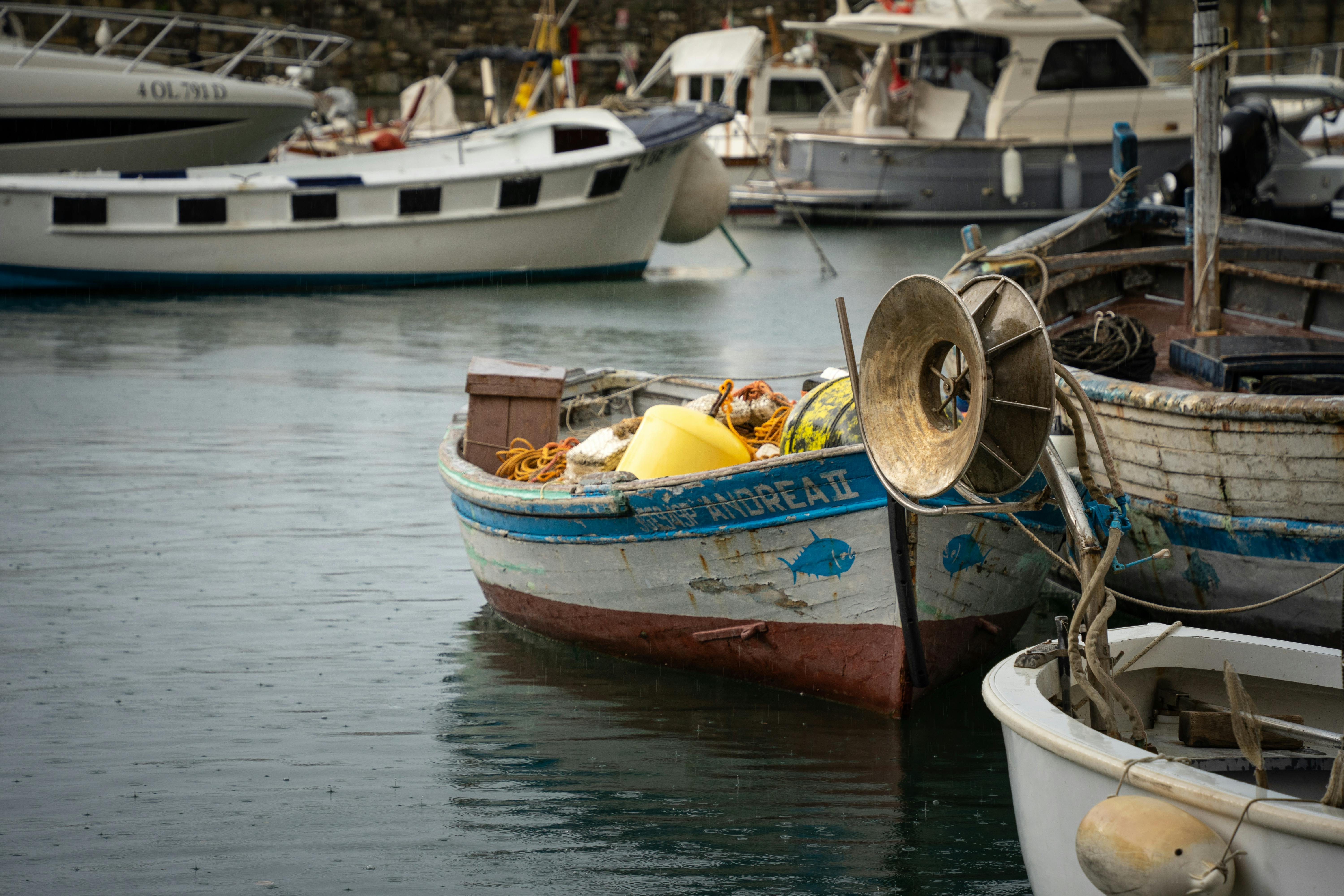 Red Boat on Docking Area · Free Stock Photo