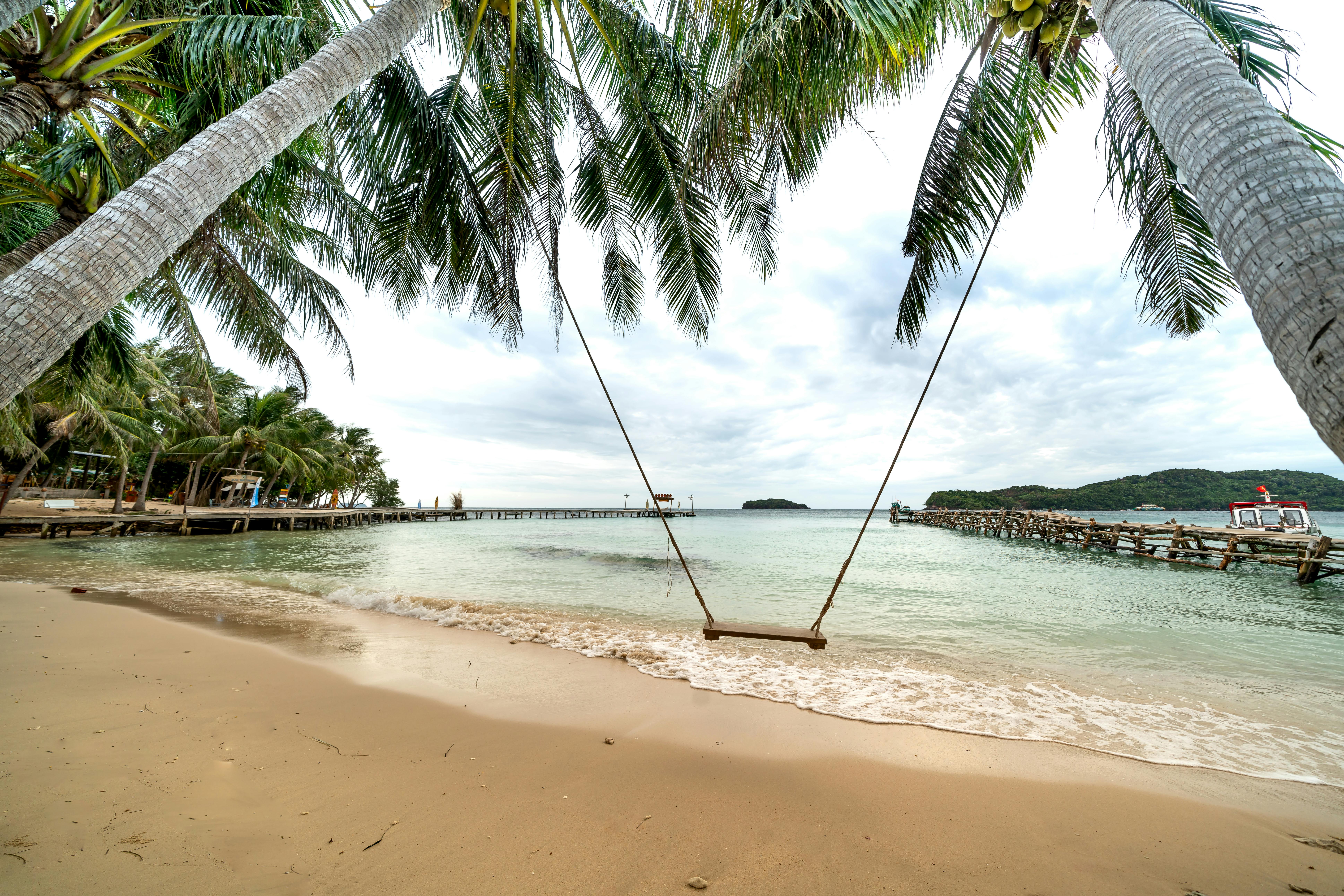 Aerial Photo of Beach Beside Road · Free Stock Photo